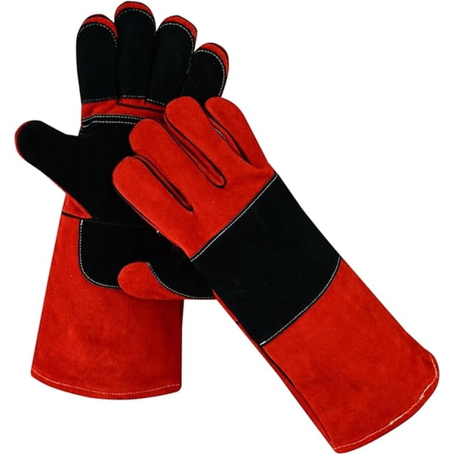 Daniel Smart All-purpose Cowhide Leather Work Gloves Protective Hand ...