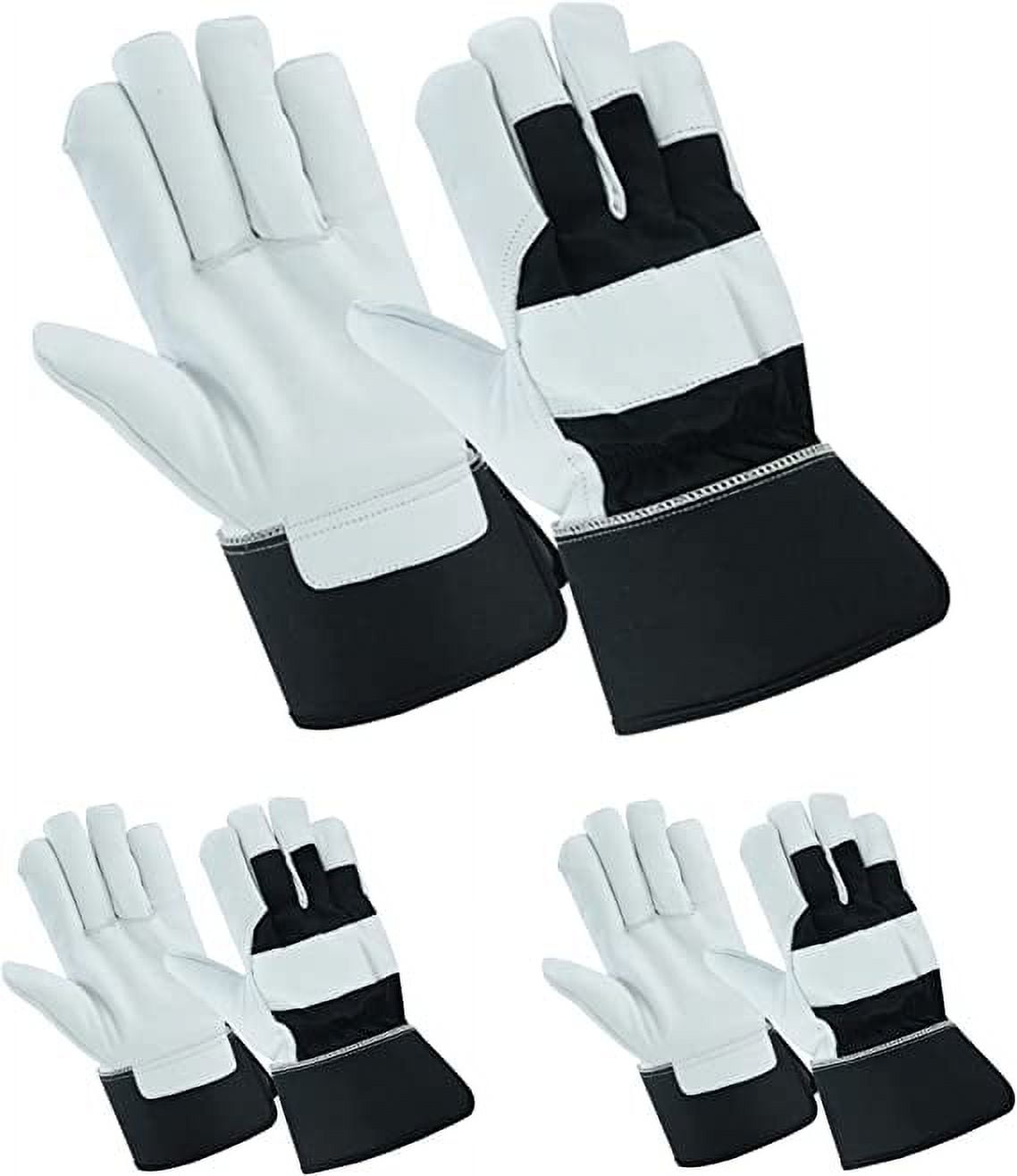 Daniel Smart All-purpose Goatskin Leather Work Gloves Protective hand ...