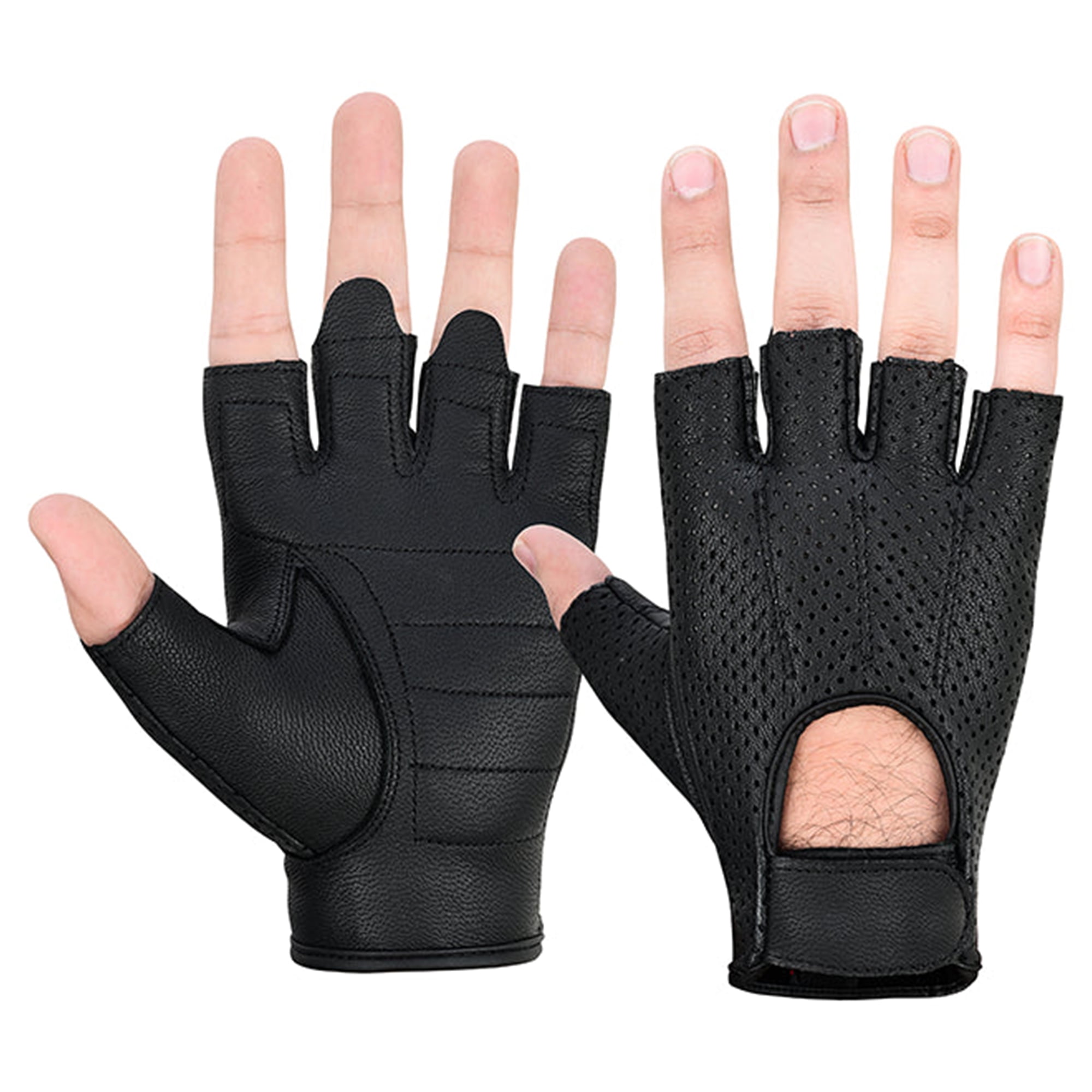 Daniel Smart Aniline Goat Leather Gloves – Fingerless Motorcycle Gloves ...