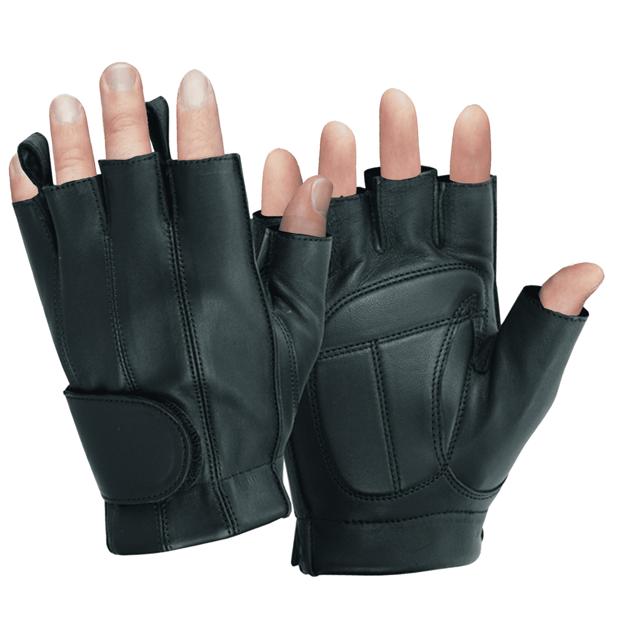 Daniel Smart Deerskin Leather Gloves – Fingerless Men Motorcycle Gloves ...