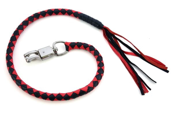 Daniel Smart Leather Motorcycle Whip with Pool Ball Biker Get Back Whip ...