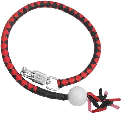 Daniel Smart Leather Motorcycle Whip with Pool Ball Biker Get Back Whip ...