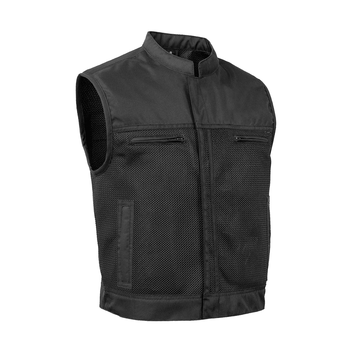 Daniel Smart Men’s Motorcycle Mesh Vest Low side Biker & Breathable ...