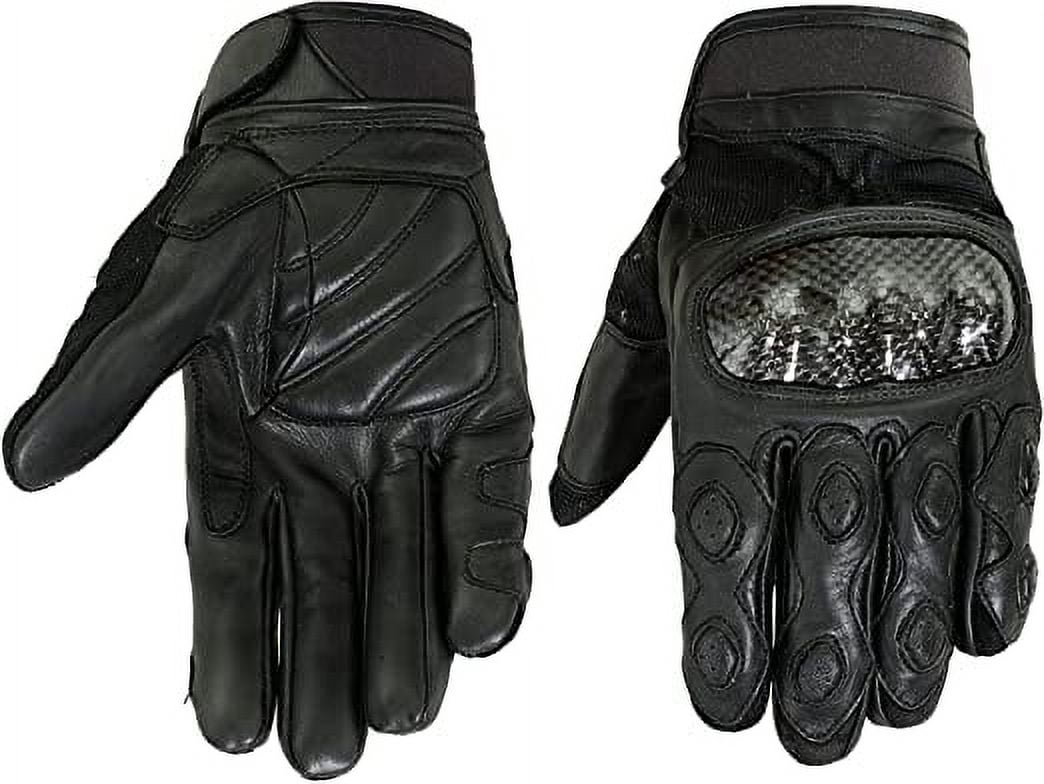 Daniel Smart Men’s Motorcycle Leather Gloves – Textile and Leather ...