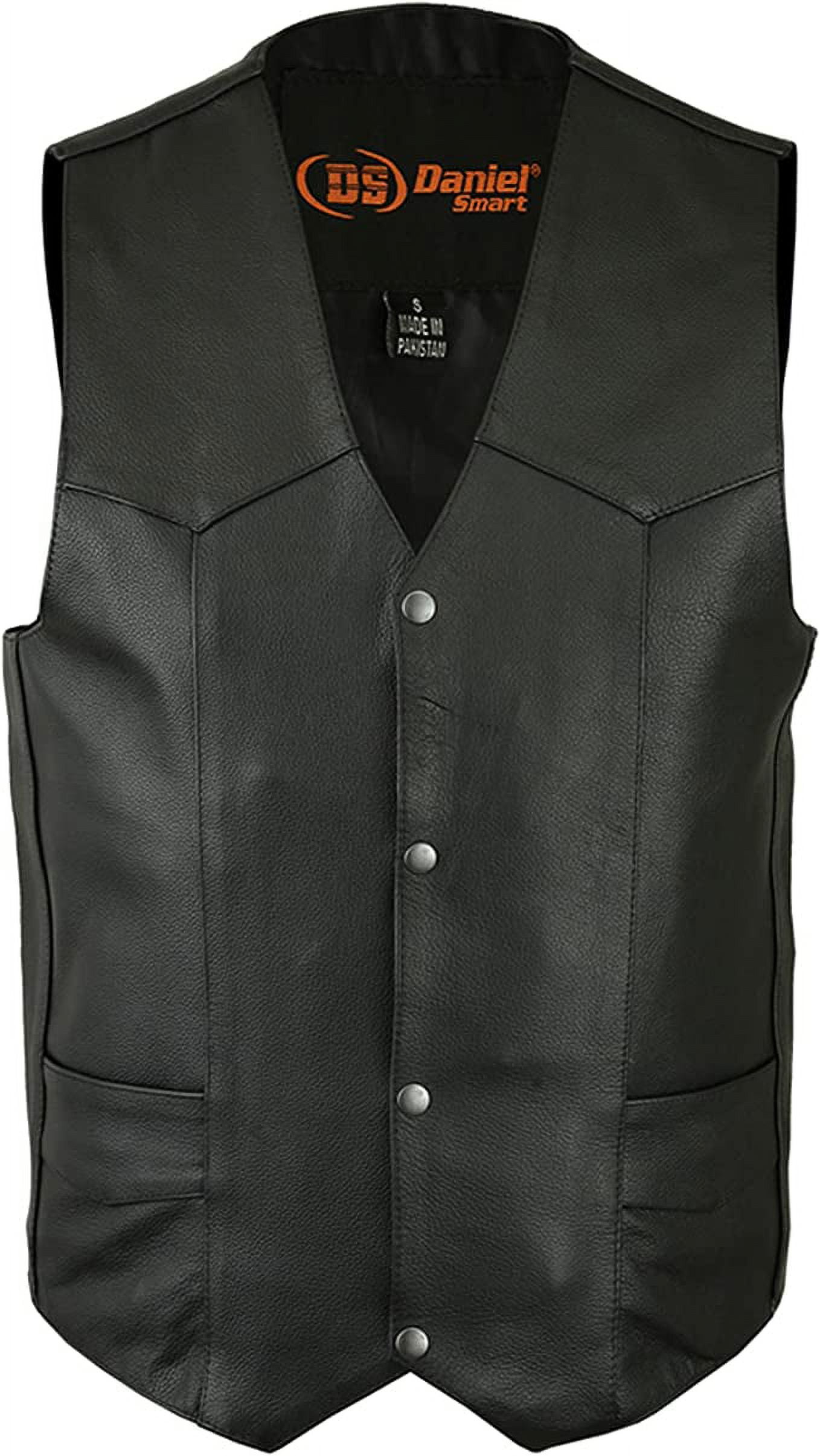 Daniel Smart Men’s leather vest - - Walmart.com