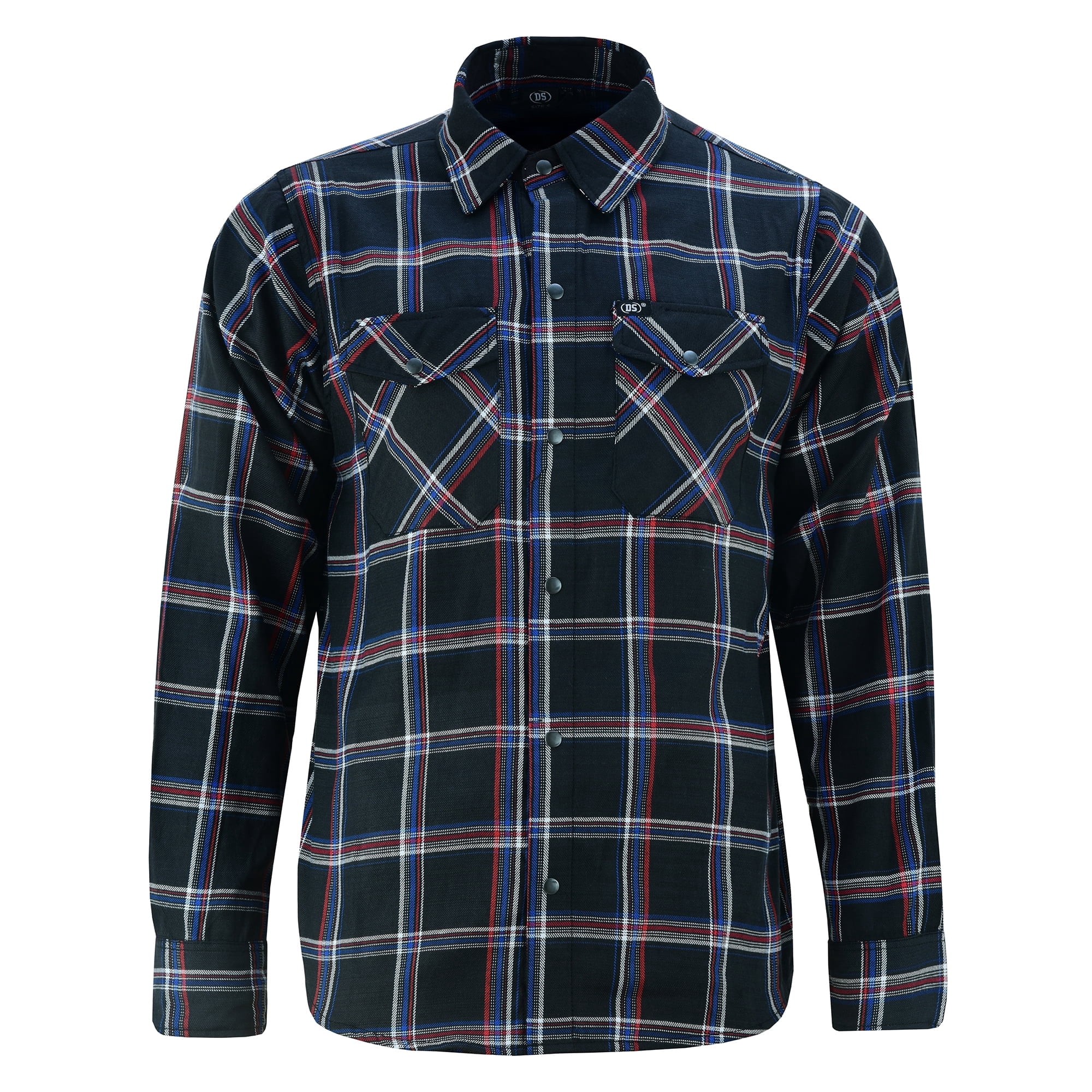 Daniel Smart Mens Cotton Flannel Shirts Long Sleeve Shirt for Men with ...