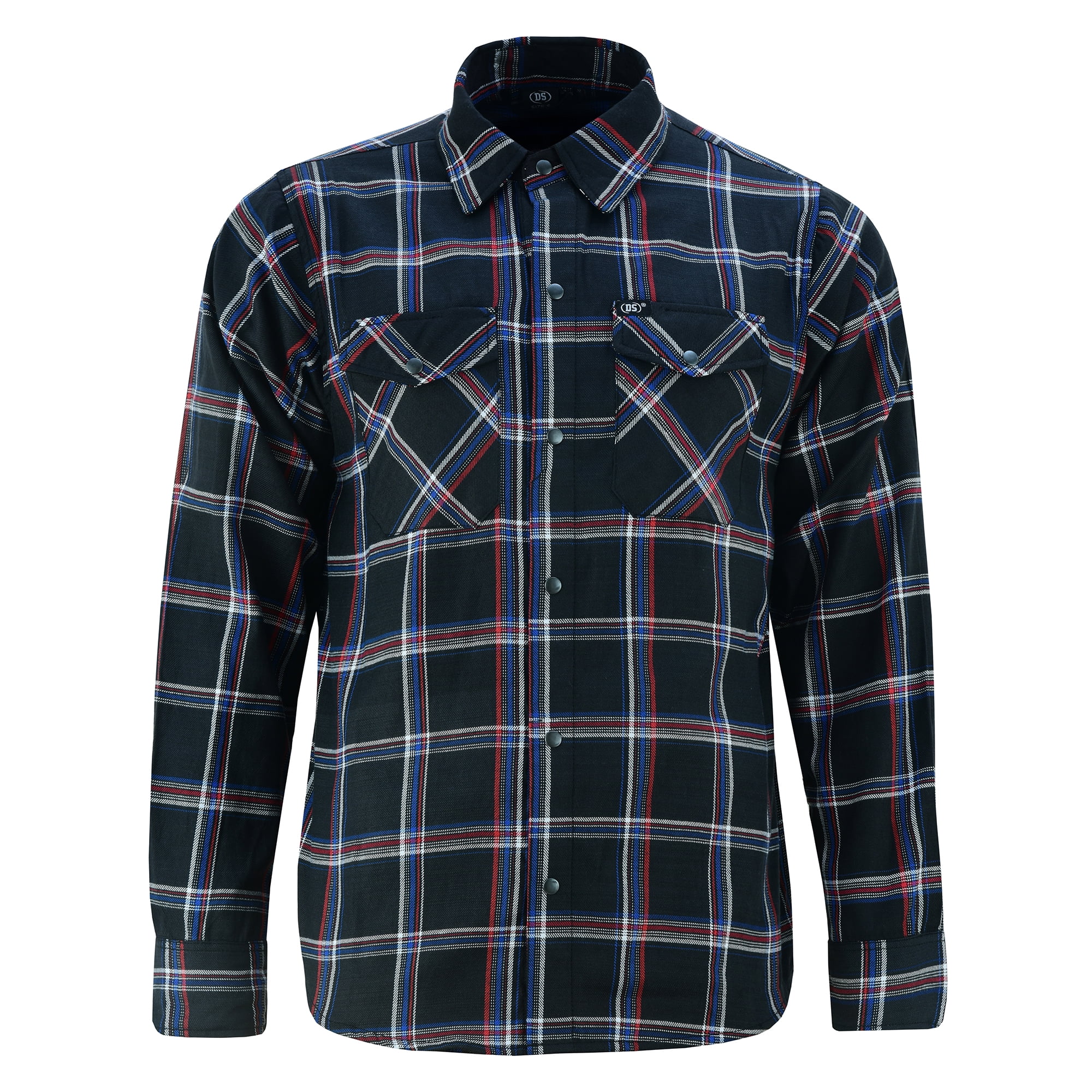 Daniel Smart Mens Cotton Flannel Shirts Long Sleeve Shirt for Men with ...