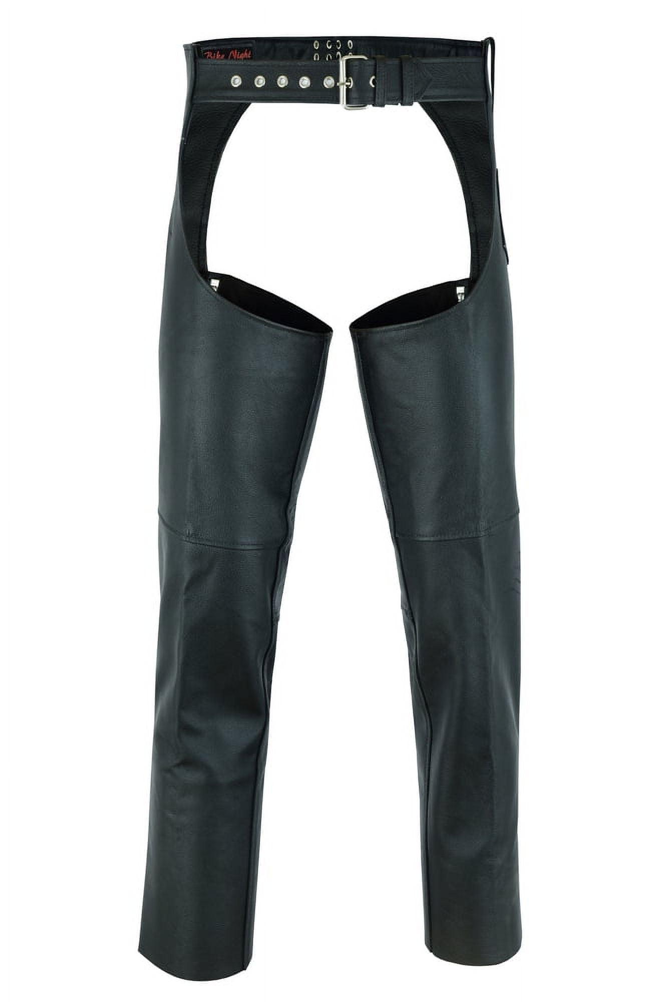 Daniel Smart Motorcycle Leather Chaps All Season Unisex Biker Assless ...