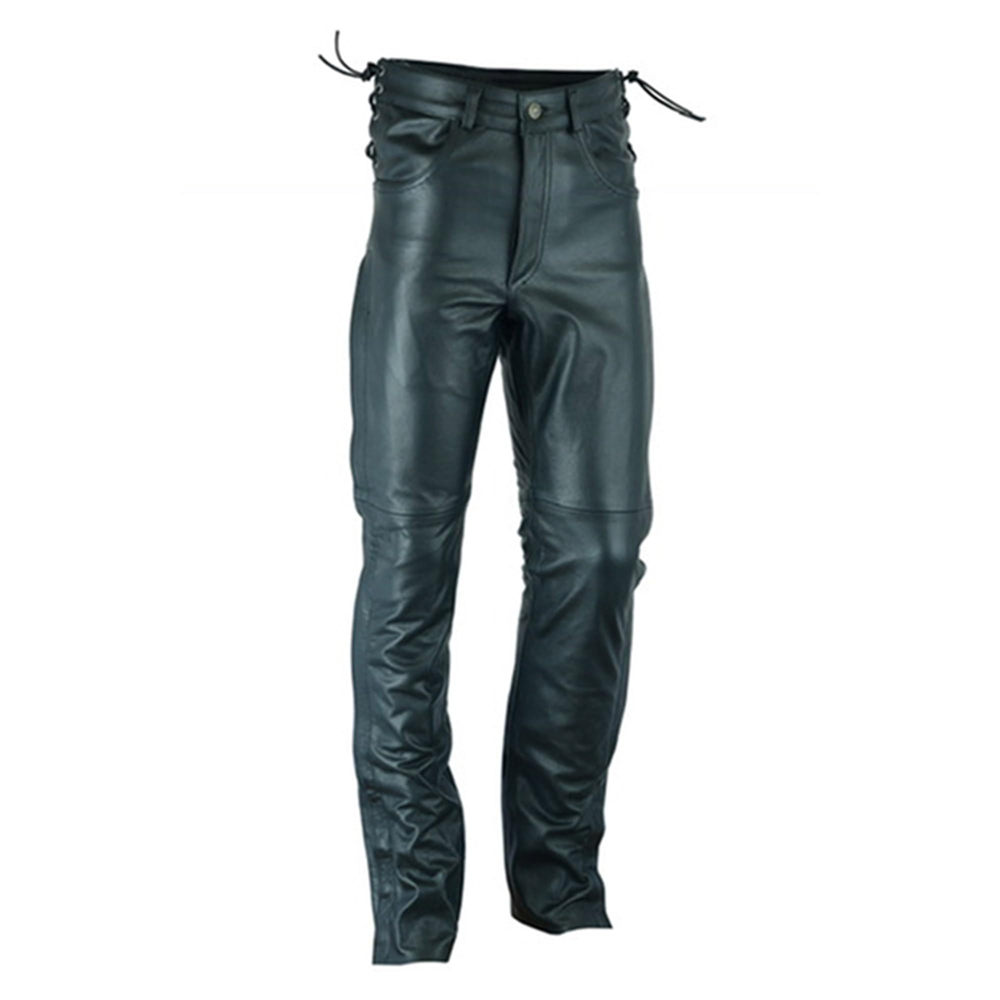Daniel Smart Motorcycle Leather Chaps – All Season Unisex Biker Pant ...