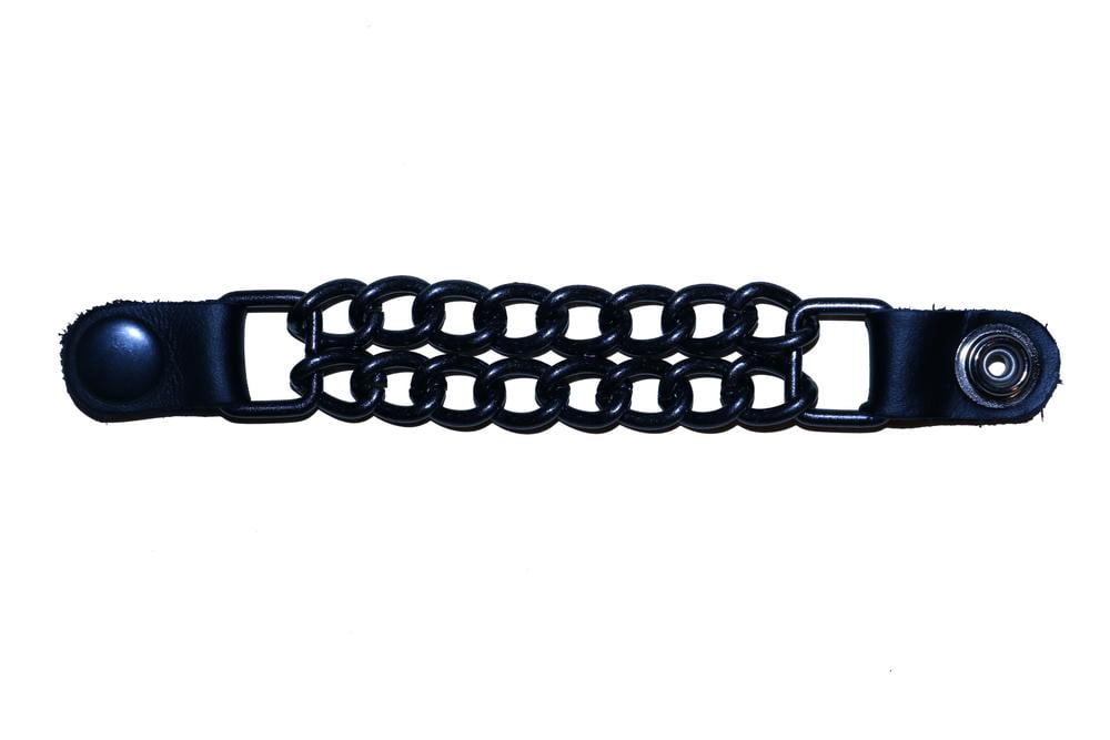 Daniel Smart Motorcycle Vest Extender - Plain Silver Double Chain with ...