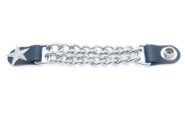 Daniel Smart Motorcycle Vest Extender - Silver Double Chain Biker Vest ...