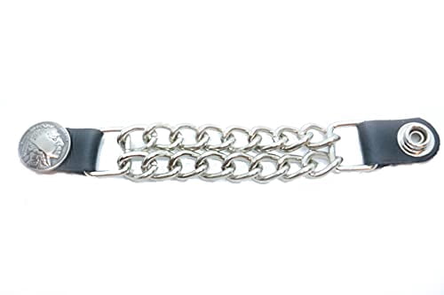 Daniel Smart Motorcycle Vest Extender - Silver Double Chain Biker Vest ...