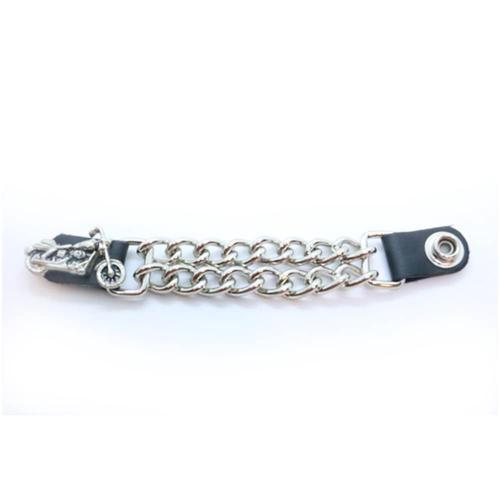 Daniel Smart Motorcycle Vest Extender - Silver Double Chain Biker Vest ...