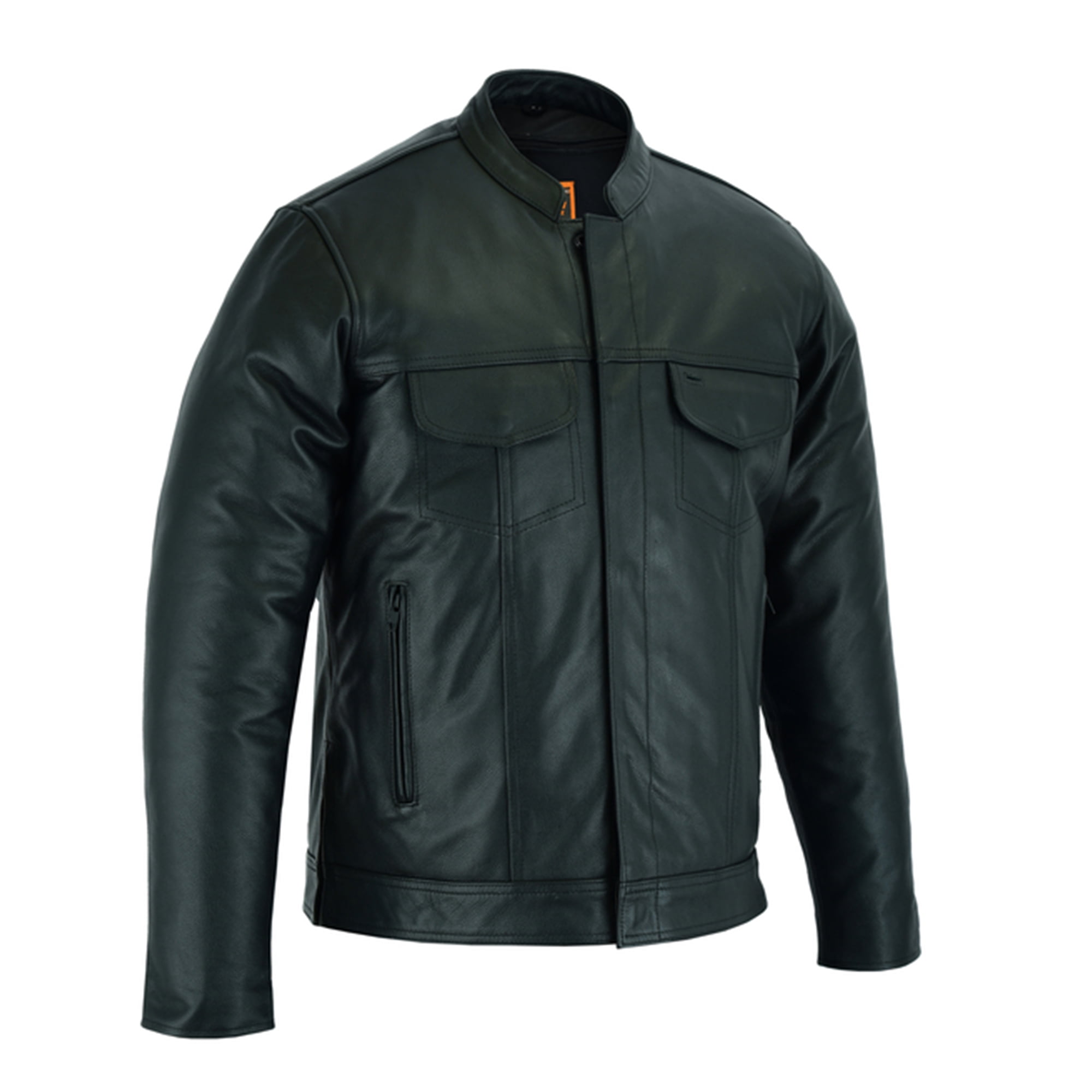 Daniel Smart S to 5XL Men Motorcycle Leather Jacket Naked Goatskin ...