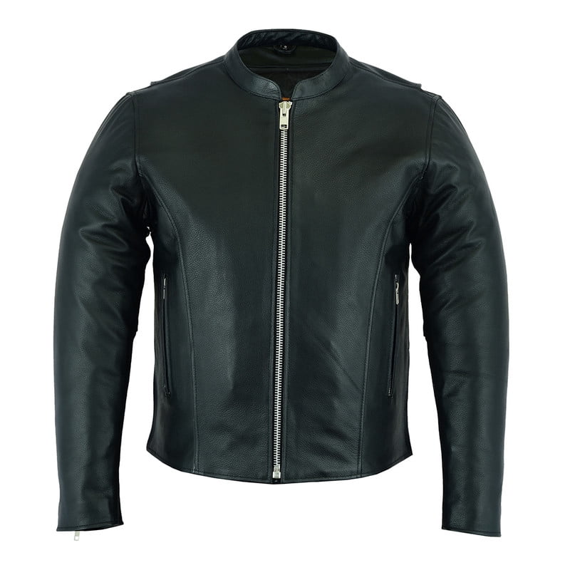 Daniel Smart S to 6XL Men’s Motorcycle Leather Jacket Scooter Leather ...