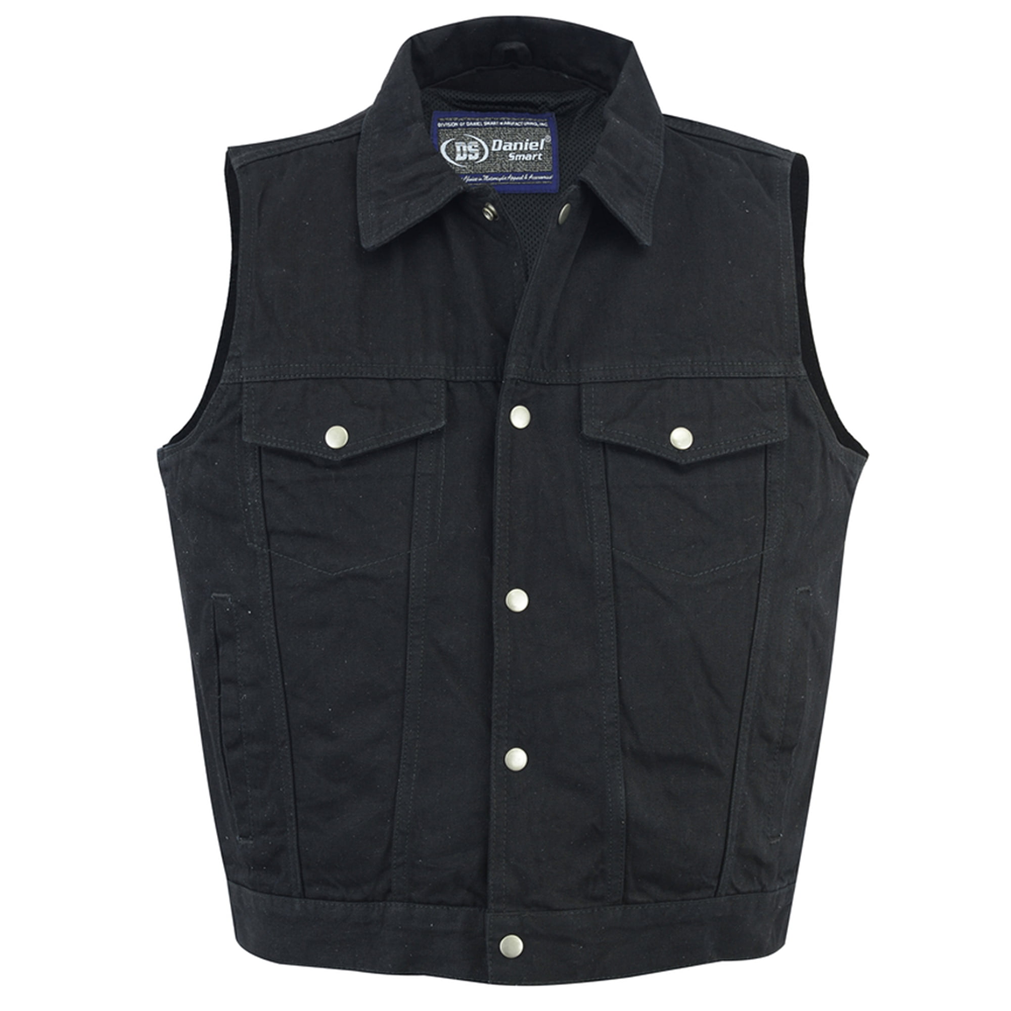 Daniel Smart S to 6XL Sleeveless Denim Biker Vest for Men Unique Raw ...