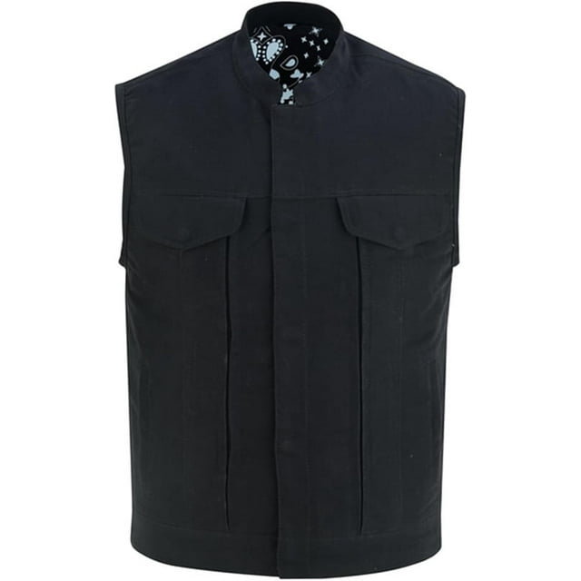 Daniel Smart S to 8XL Men Vest Lightweight Canvas Material Motorcycle ...