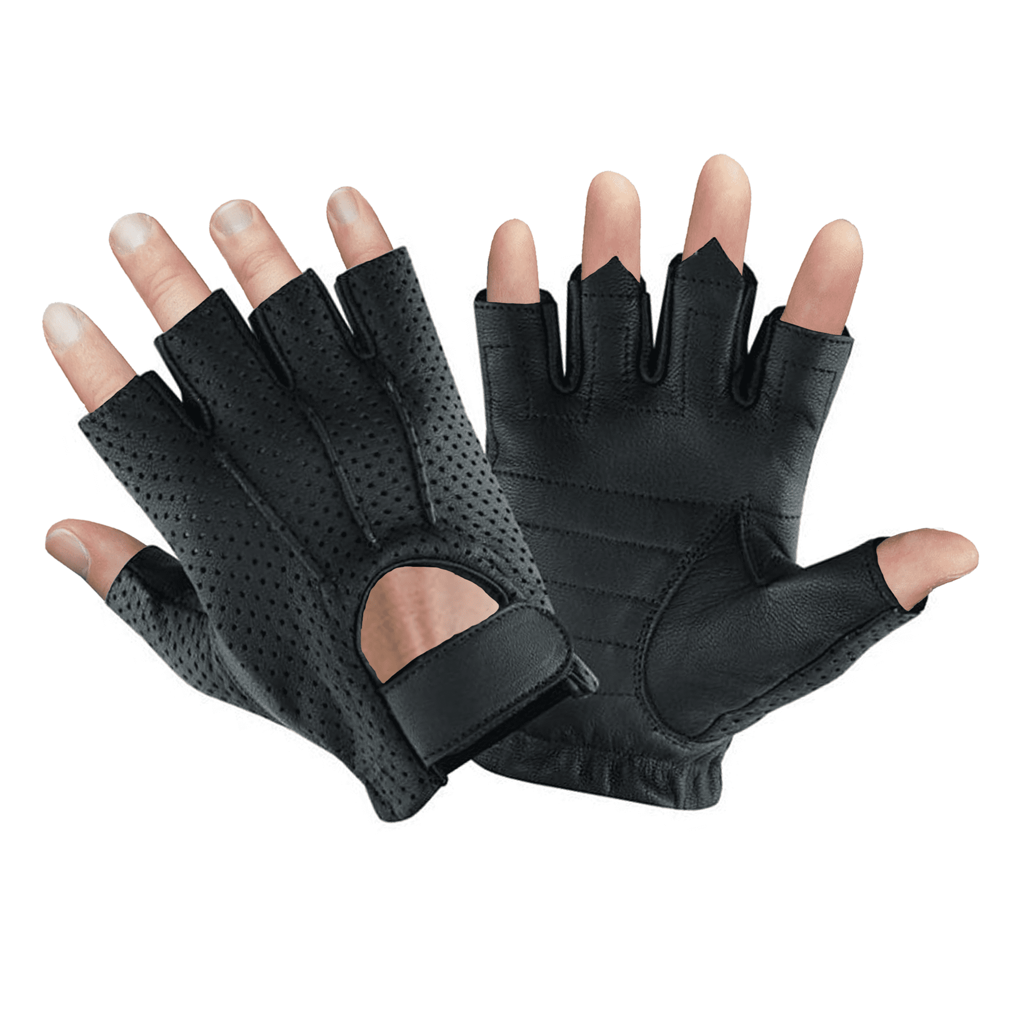 Daniel Smart Women’s Leather Gloves – Aniline Goat Leather - Fingerless ...