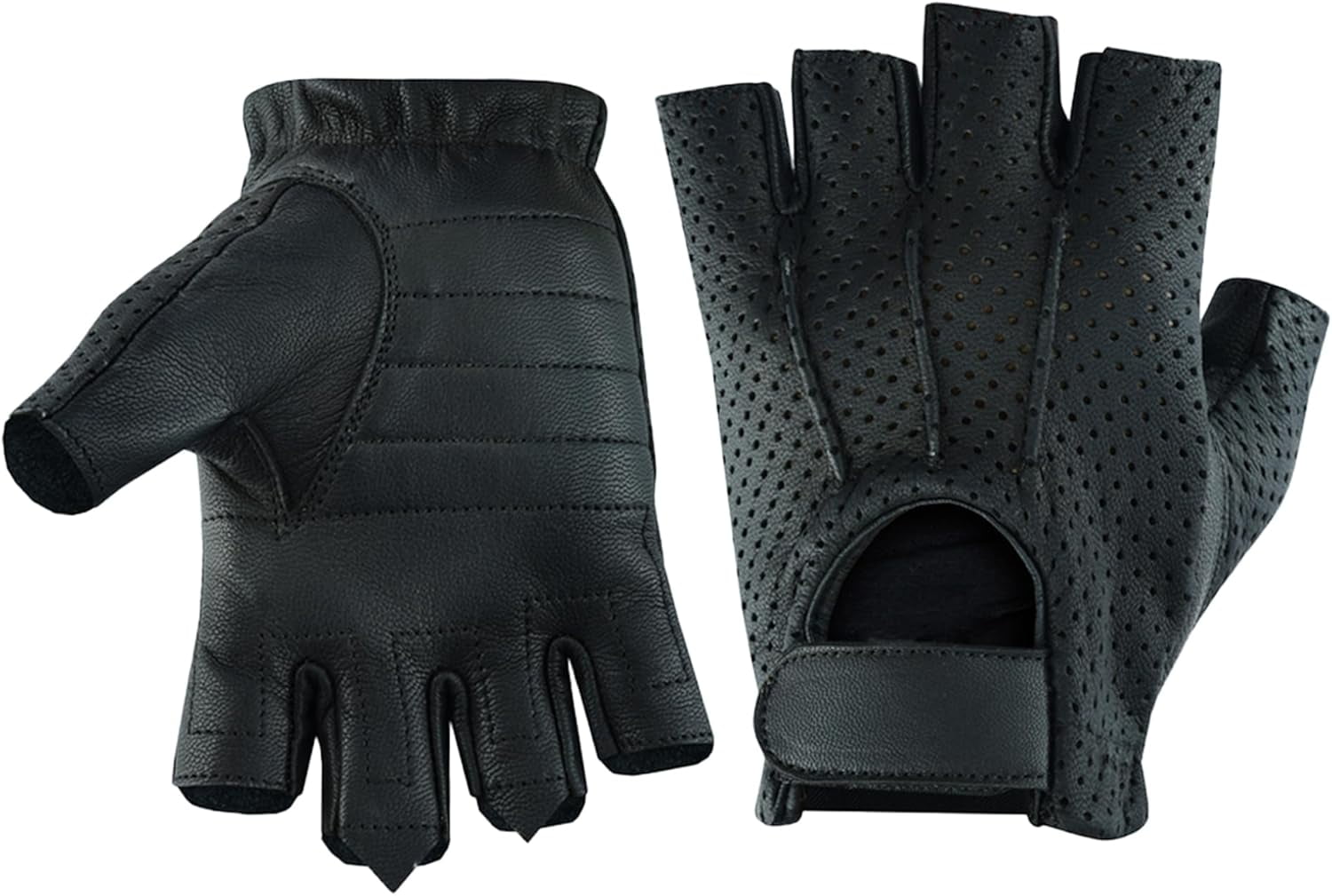 Daniel Smart Women’s Leather Gloves – Aniline Goat Leather - Fingerless ...