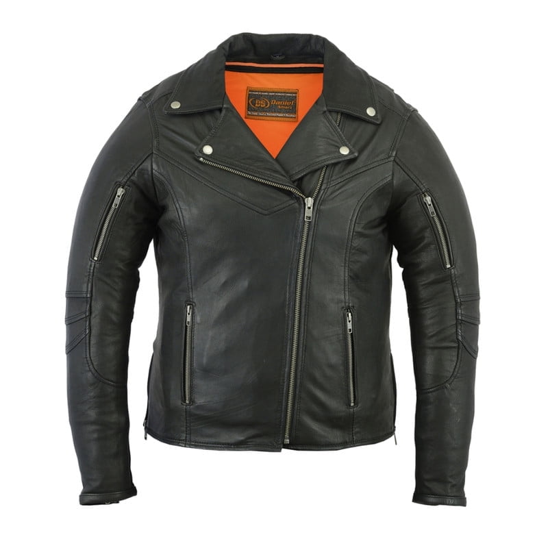 Daniel Smart XS to 5XL Classic Women Leather Jacket Goatskin Motorcycle ...