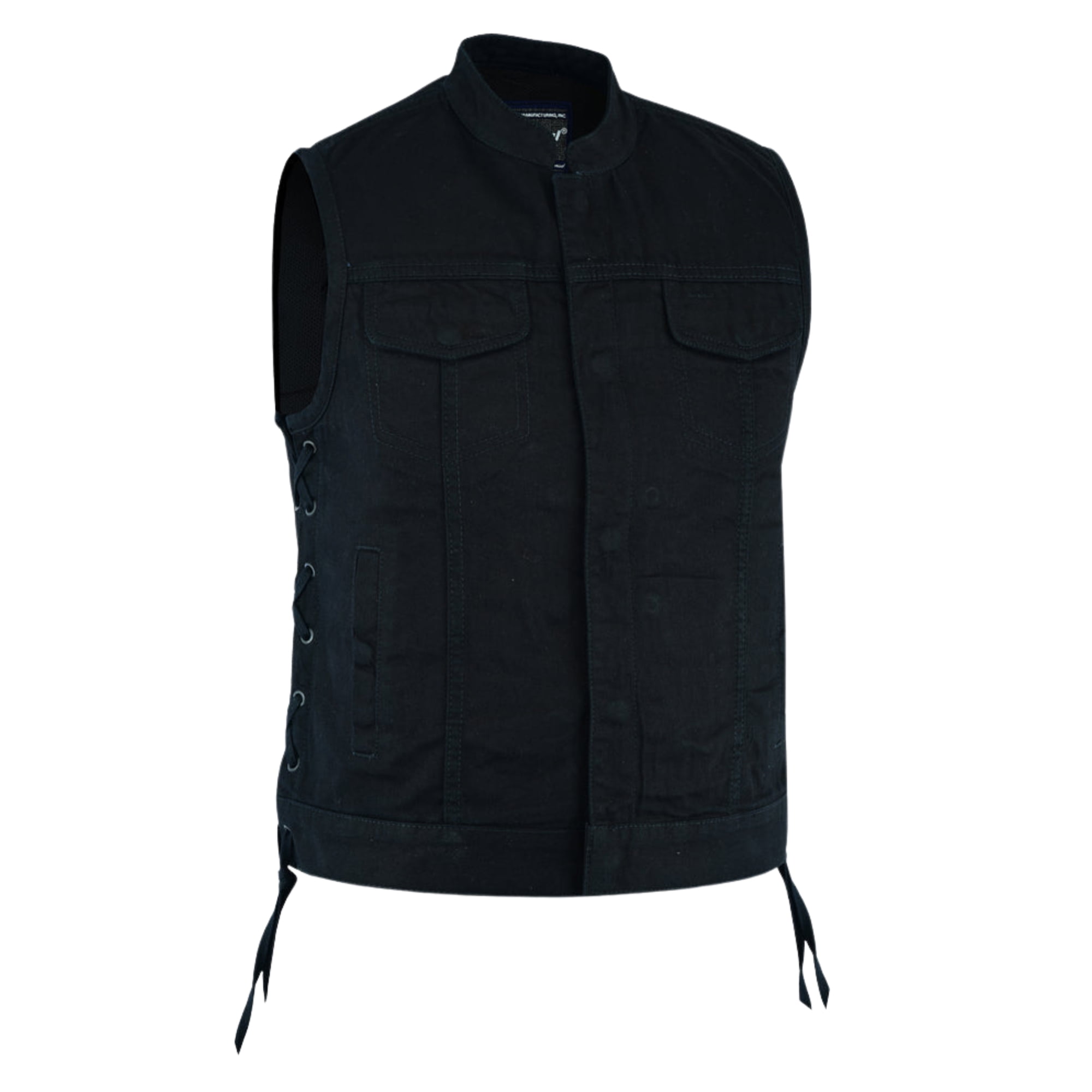 Daniel Smart XS to 5XL Women Denim Vest Scoop Collar Design Black Jean ...