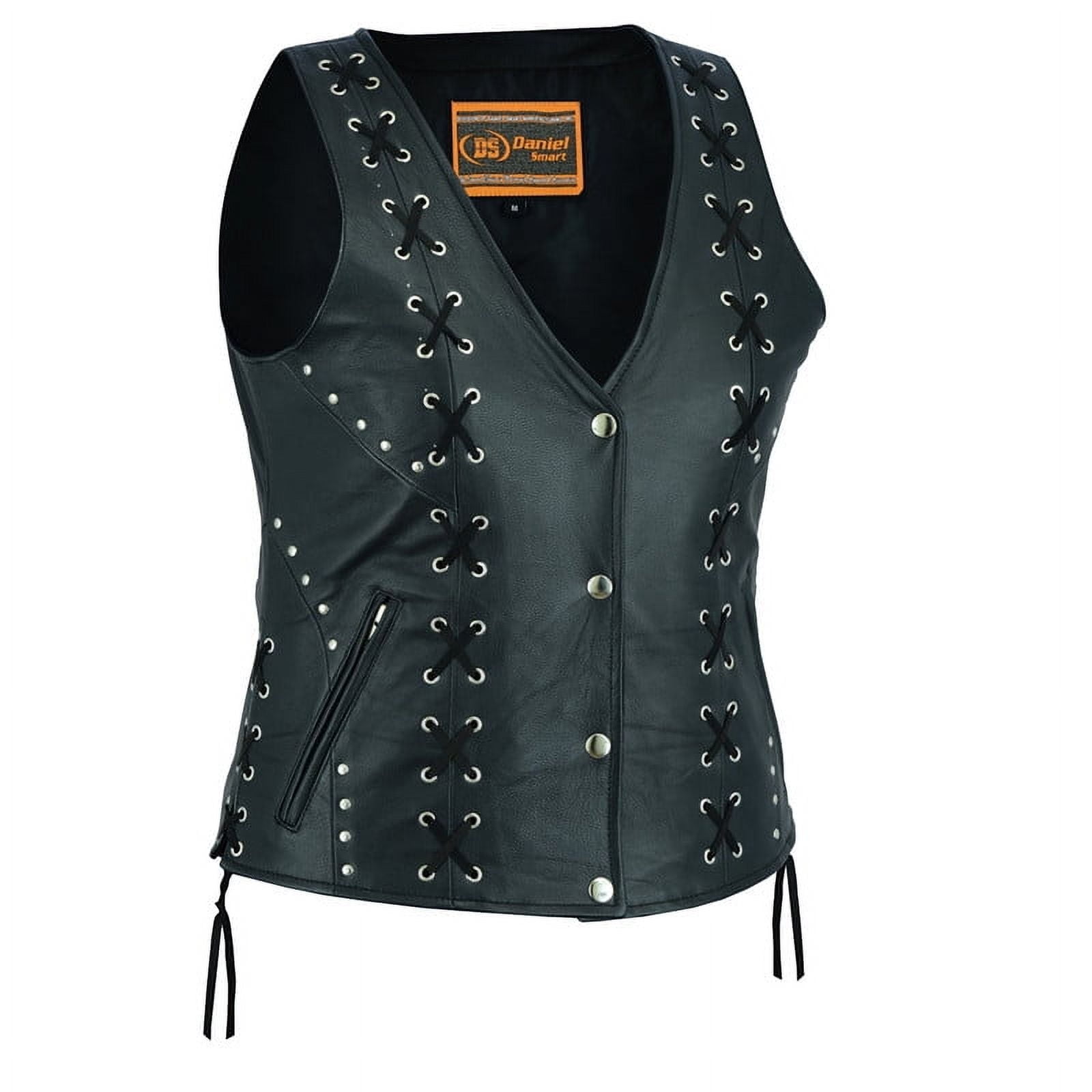Daniel Smart XS to 5XL Women Leather Vest Unique Leather Vest with ...