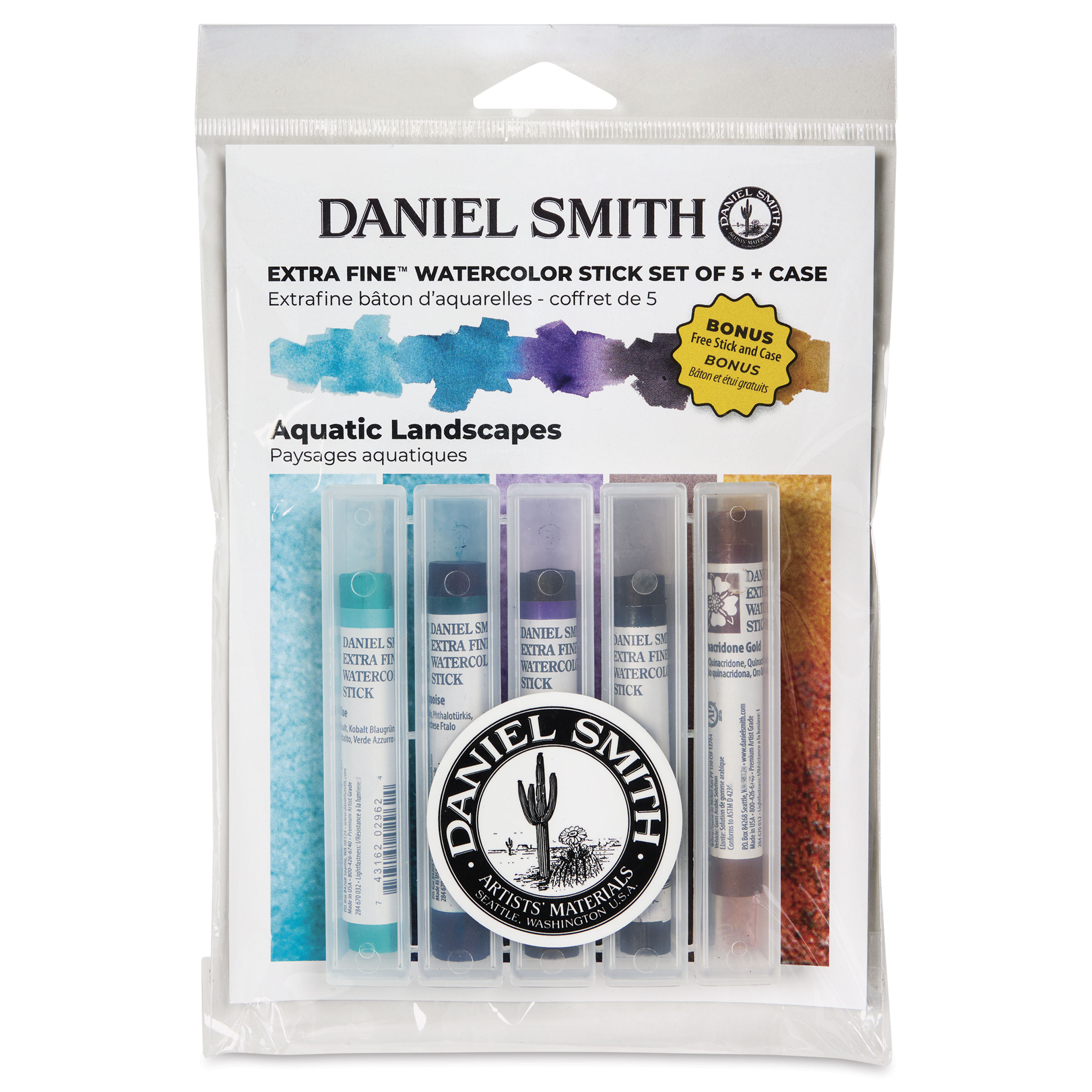 Daniel Smith Watercolor Sticks - Aquatic Landscapes, Set of 5 - Walmart.com
