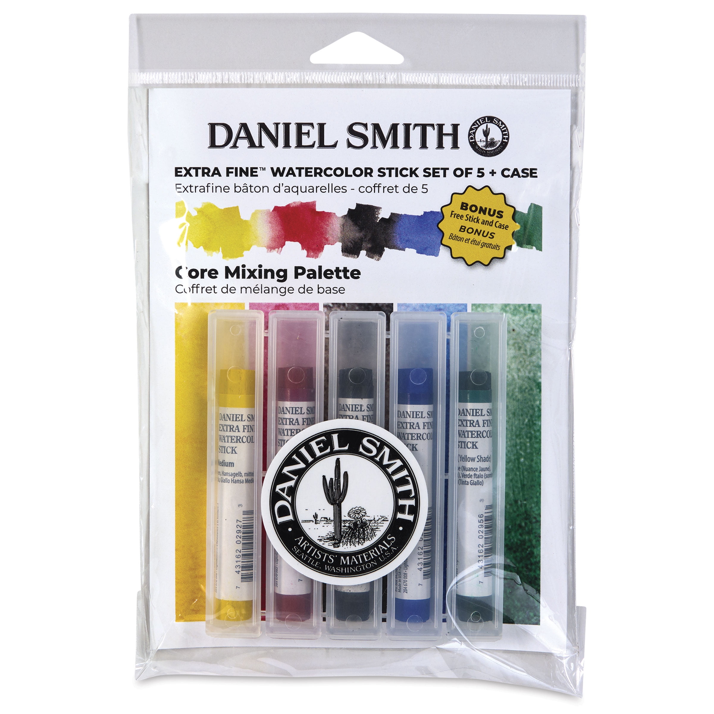 Daniel Smith Watercolor Sticks - Core Mixing, Set of 5 - Walmart.com