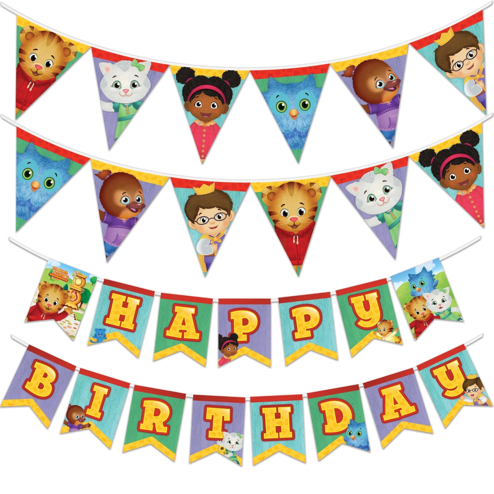 Daniel Tiger Banner & Pennants Kit - Daniel Tiger Birthday Supplies ...