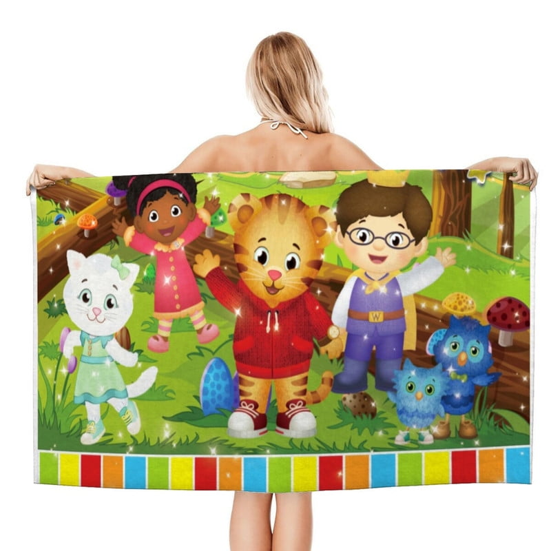 Daniel Tiger Gifts Beach Towel for Women Girl Birthday Inspired Fan ...