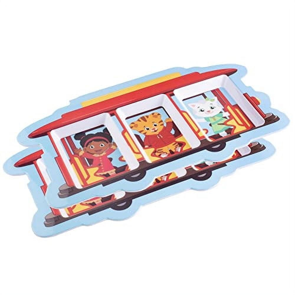 Daniel Tiger Mealtime Feeding Plates- Trolley- Set of 2, Cute ...