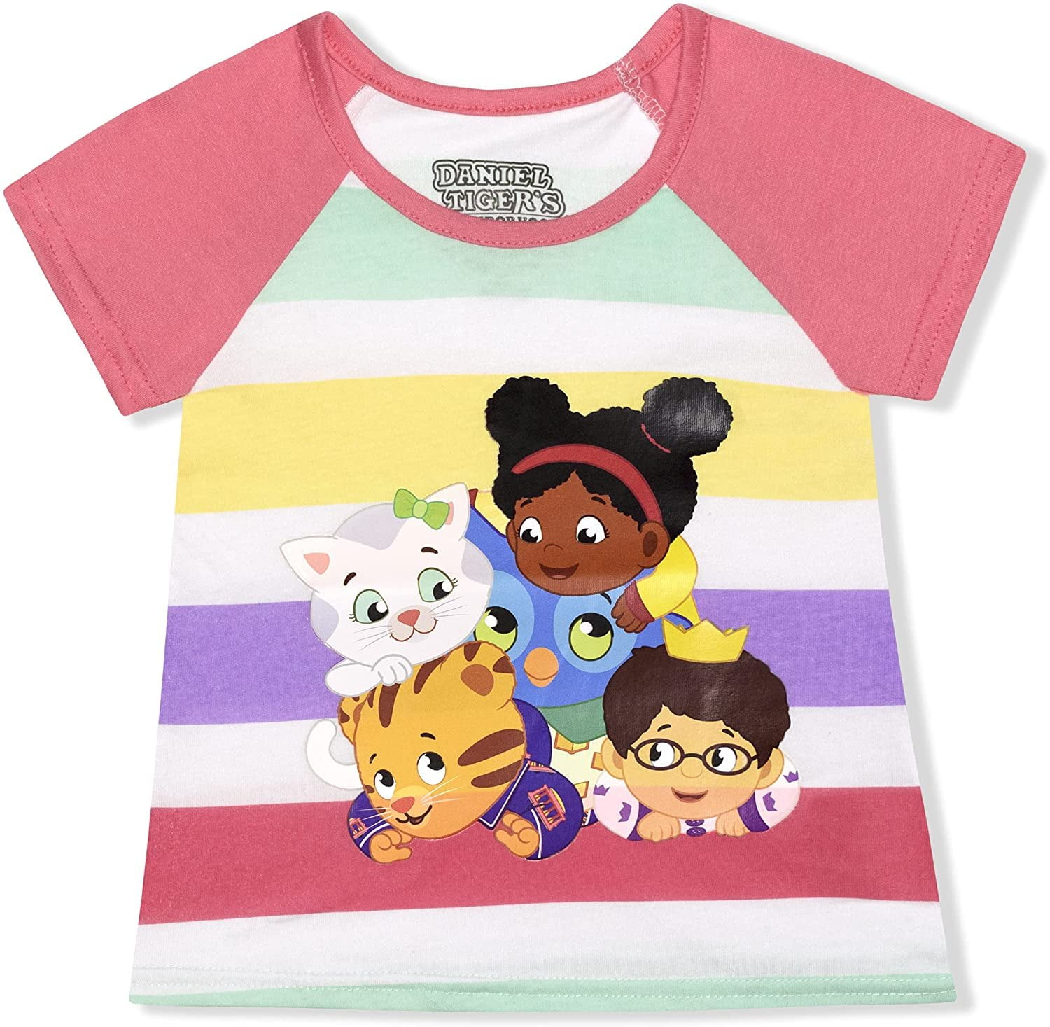 Walmart Daniel Tiger Girls Short Sleeve Tee, Toddler Clothing ...