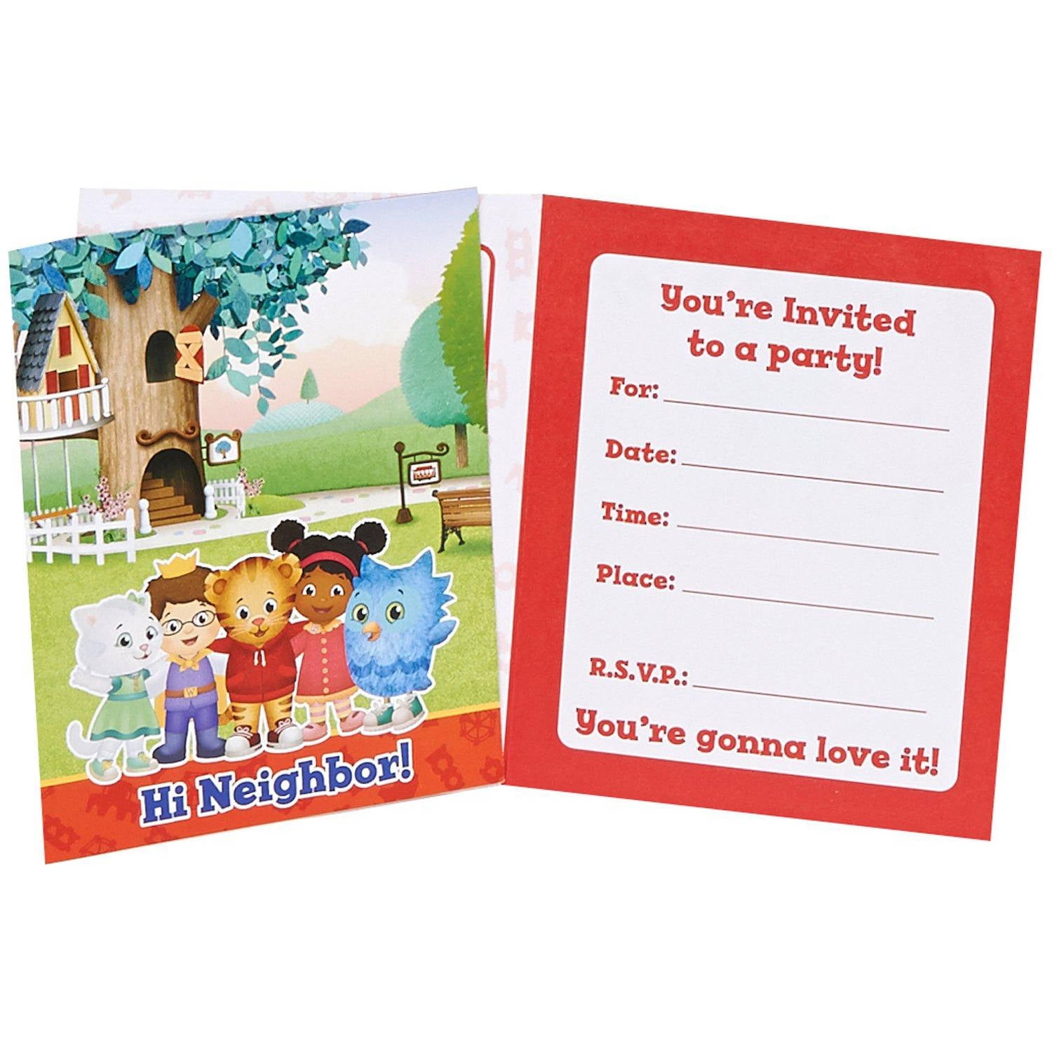 Daniel Tiger's Neighborhood Invitations - Walmart.com