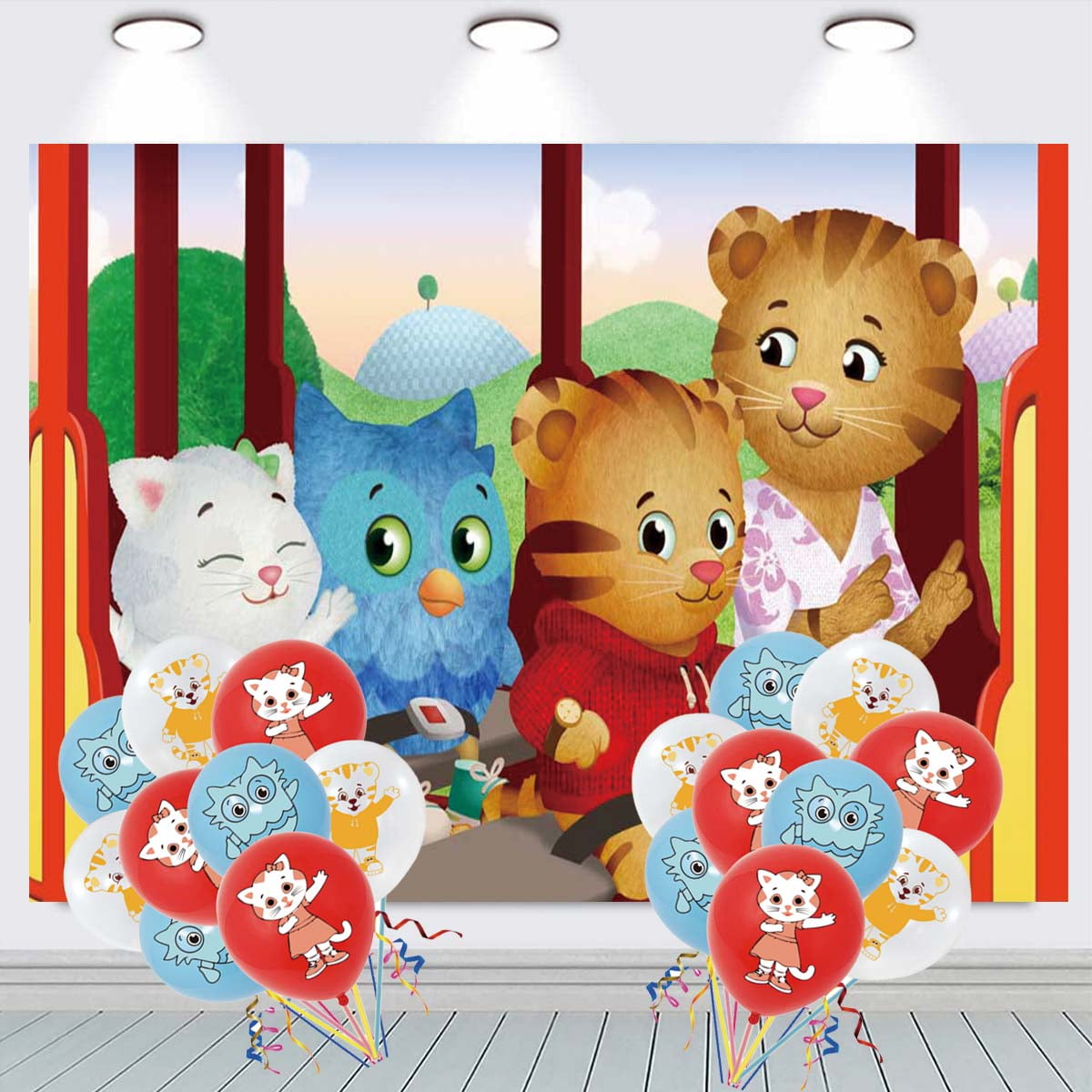 Daniel Tiger's Neighborhood Party Decorations Balloons Taspestry ...