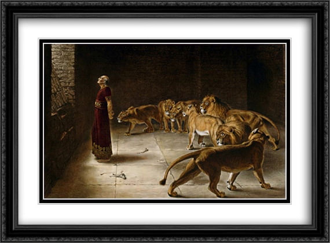 The Moorish Chief 2x Matted 28x36 Large Black Ornate Framed Art Print ...