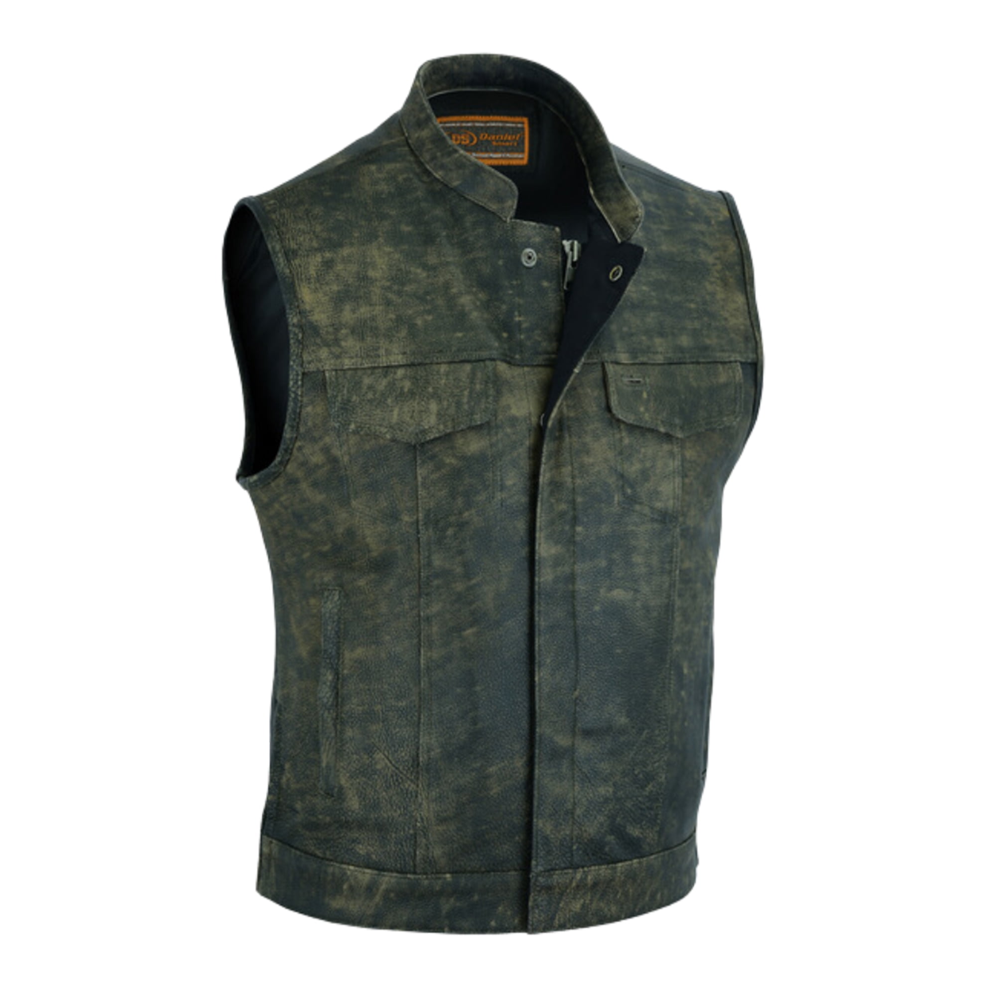 Daniel Smart S to 8XL Men’s leather Vest - Antique Brown Cowhide ...
