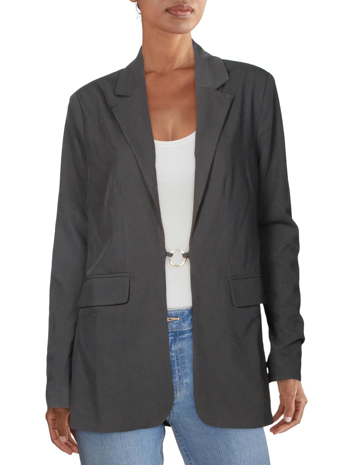 Danielle Bernstein Womens Split Ring Detail Business Blazer - Walmart.com