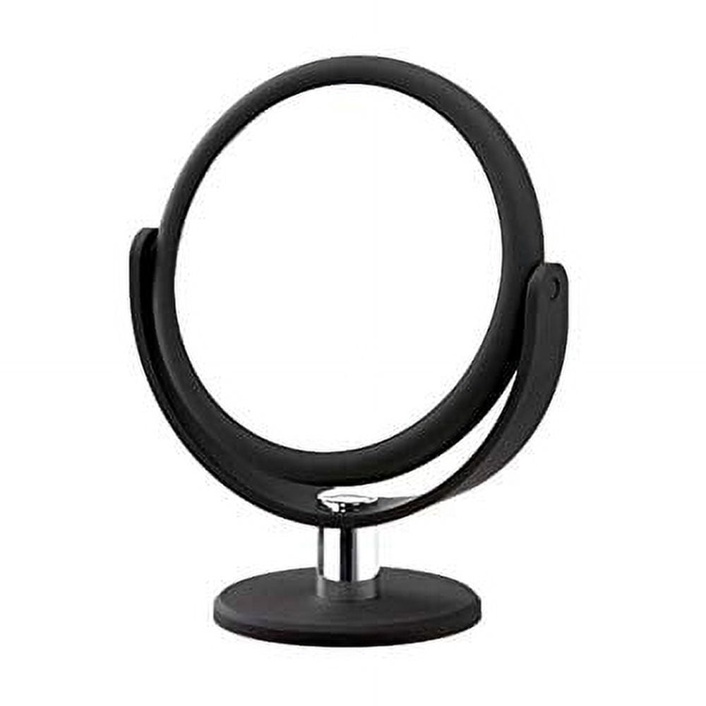 Danielle Two-Sided Makeup Mirror, 12X Magnification, Soft Touch ...