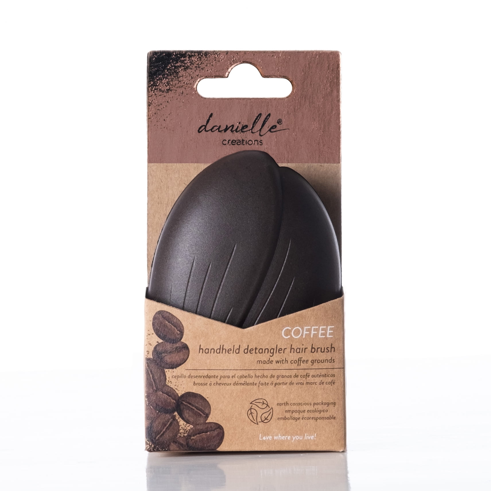 Danielle Creations Eco Palm Detangling Hair Brush, Brown - Walmart.com