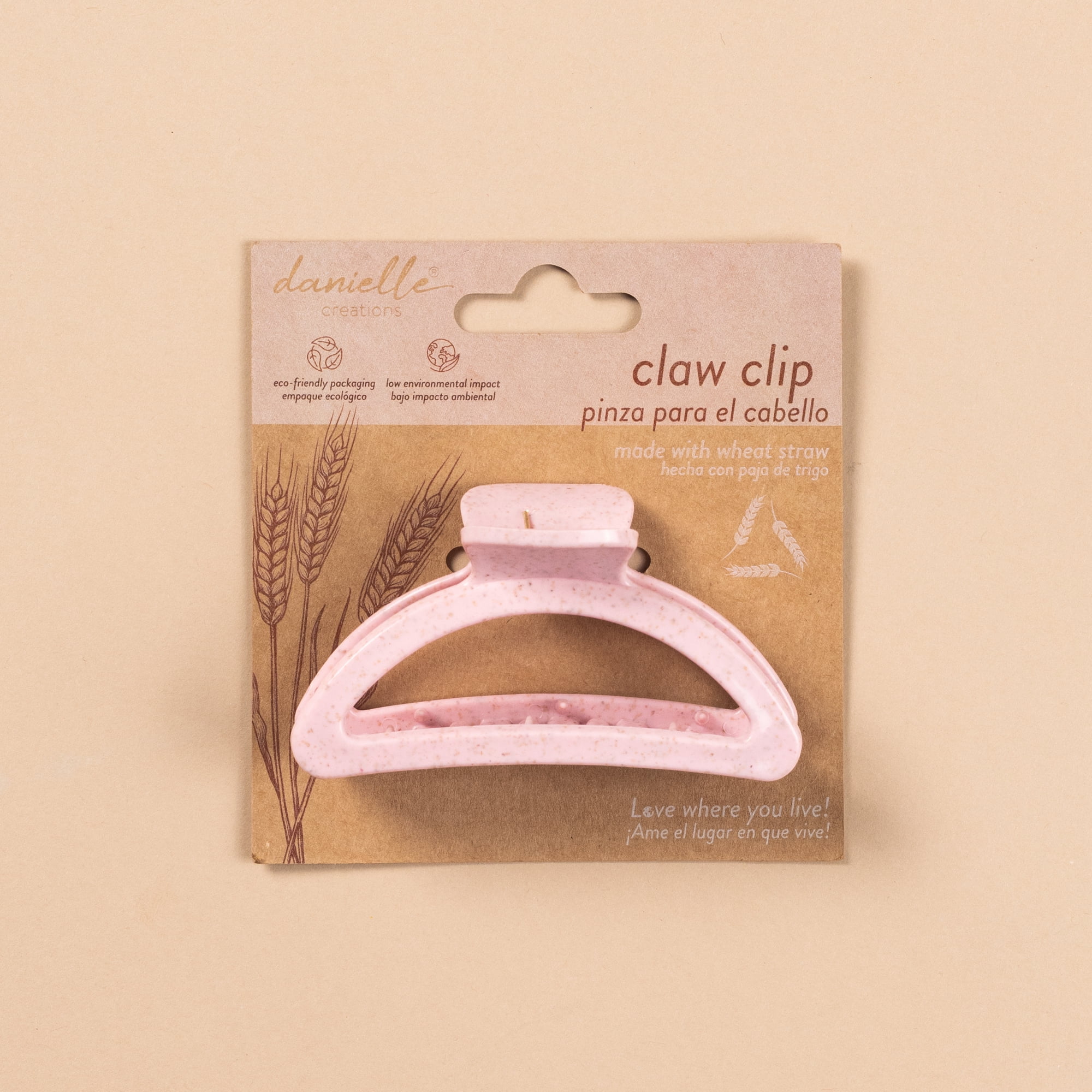 Danielle Creations Eco Wheat Straw Hair Claw Clip - Walmart.com