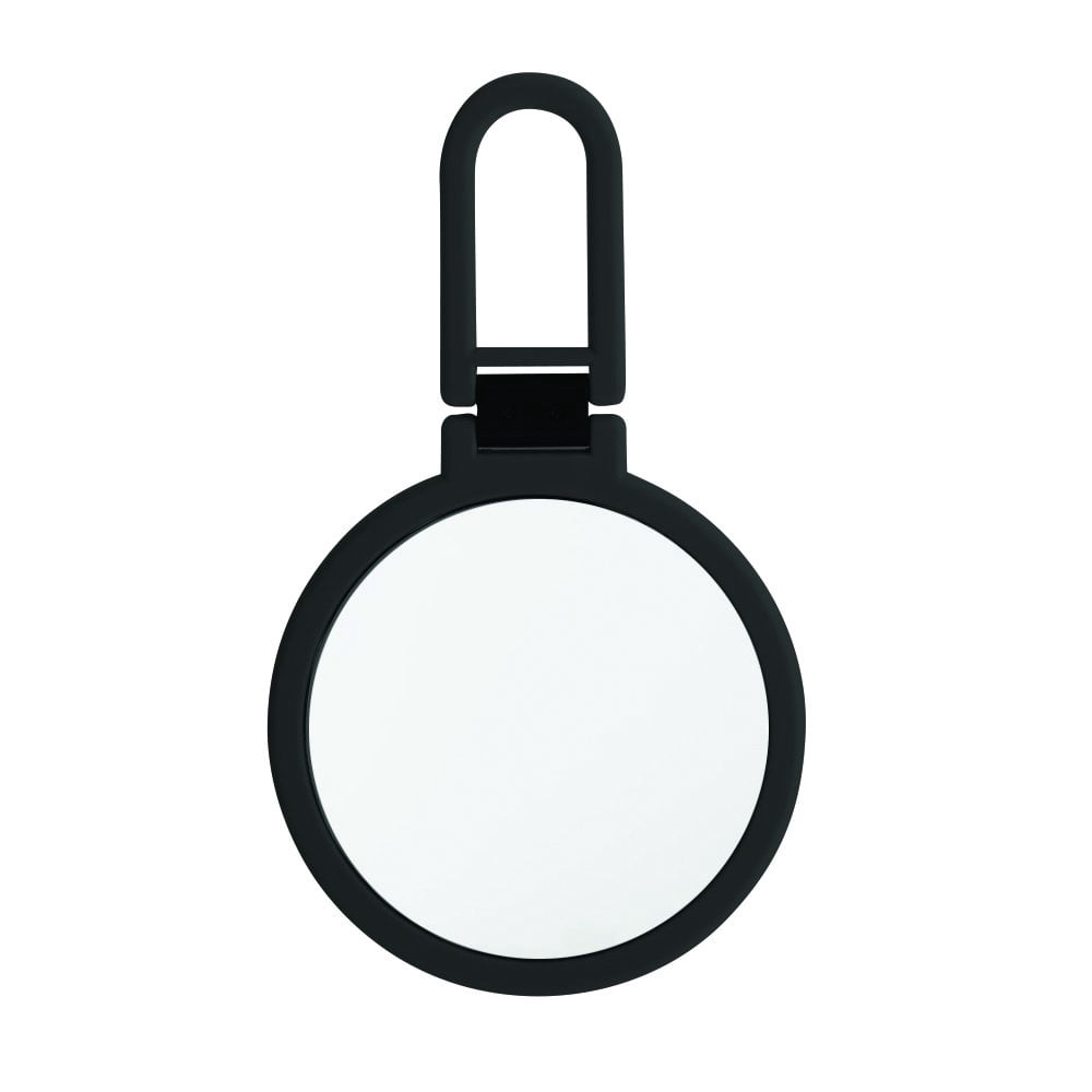Danielle Creations Large Soft Touch Hand Held Mirror 14 cm, Black ...