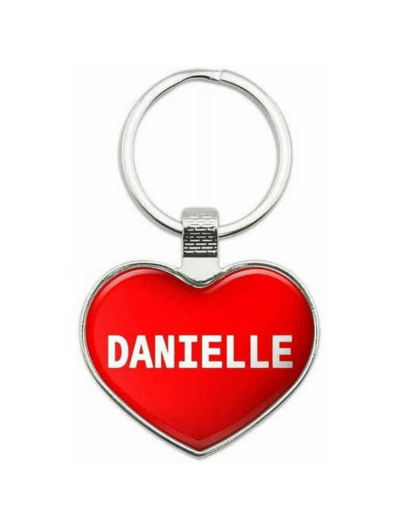Kaycee - Names Female Metal Heart Keychain Key Chain Ring, Purple ...