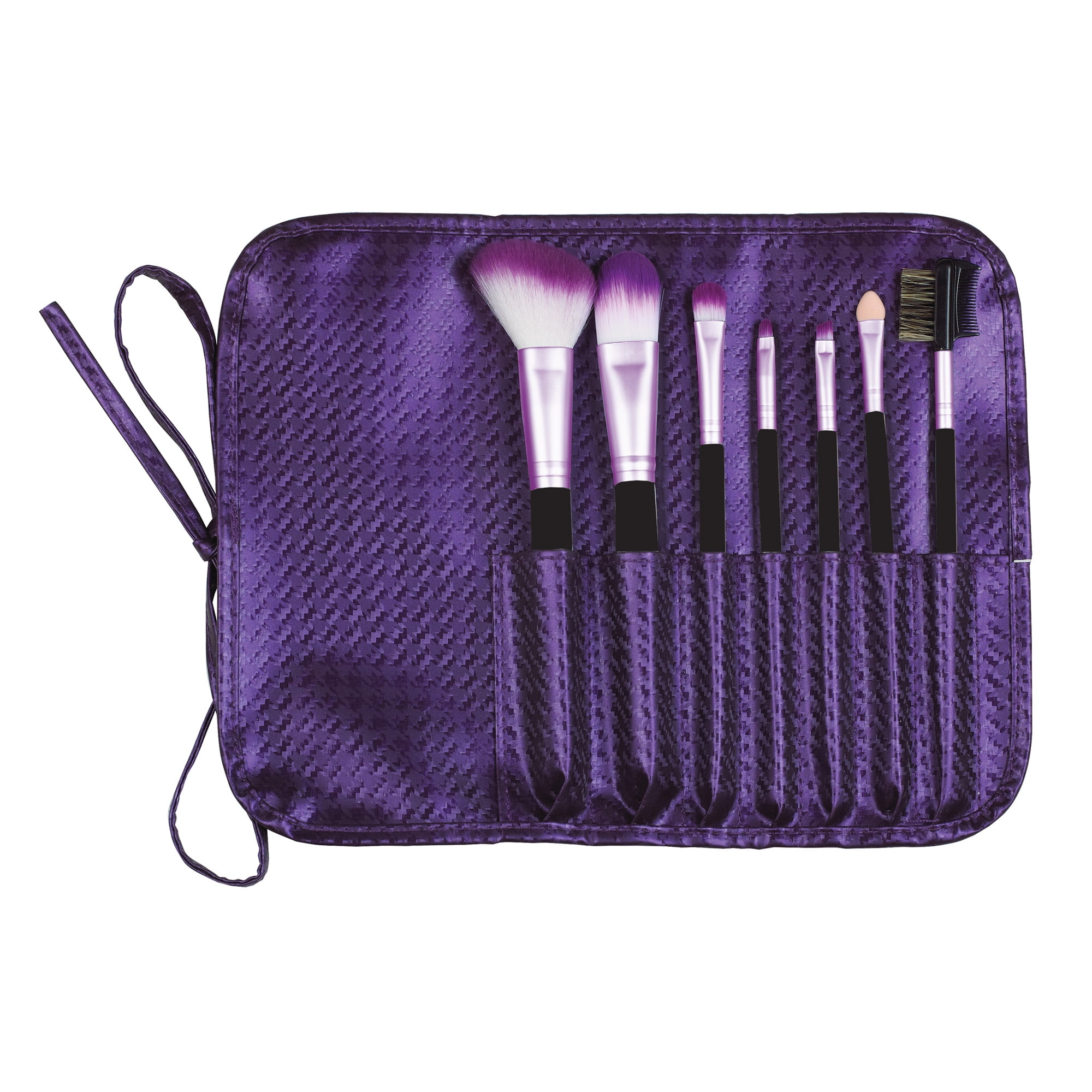 Danielle Roll-Up Brush Set, Purple, 7 Ct - Walmart.com