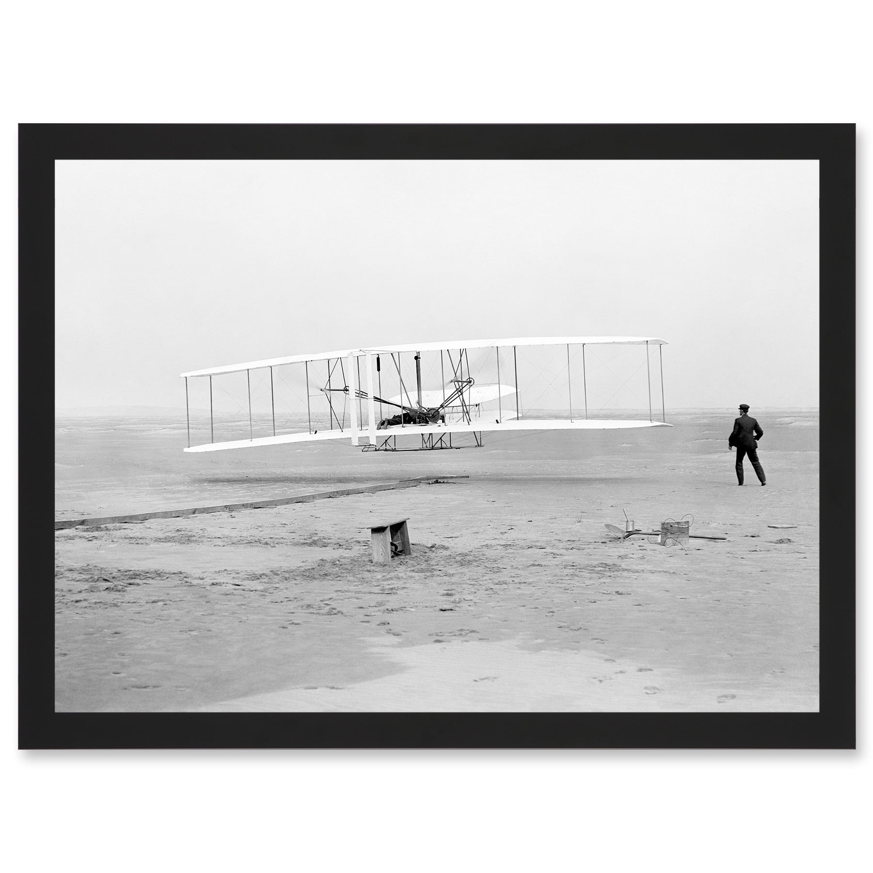 Daniels First Flight Wright Brothers 1903 Photo Aviation Artwork Framed ...