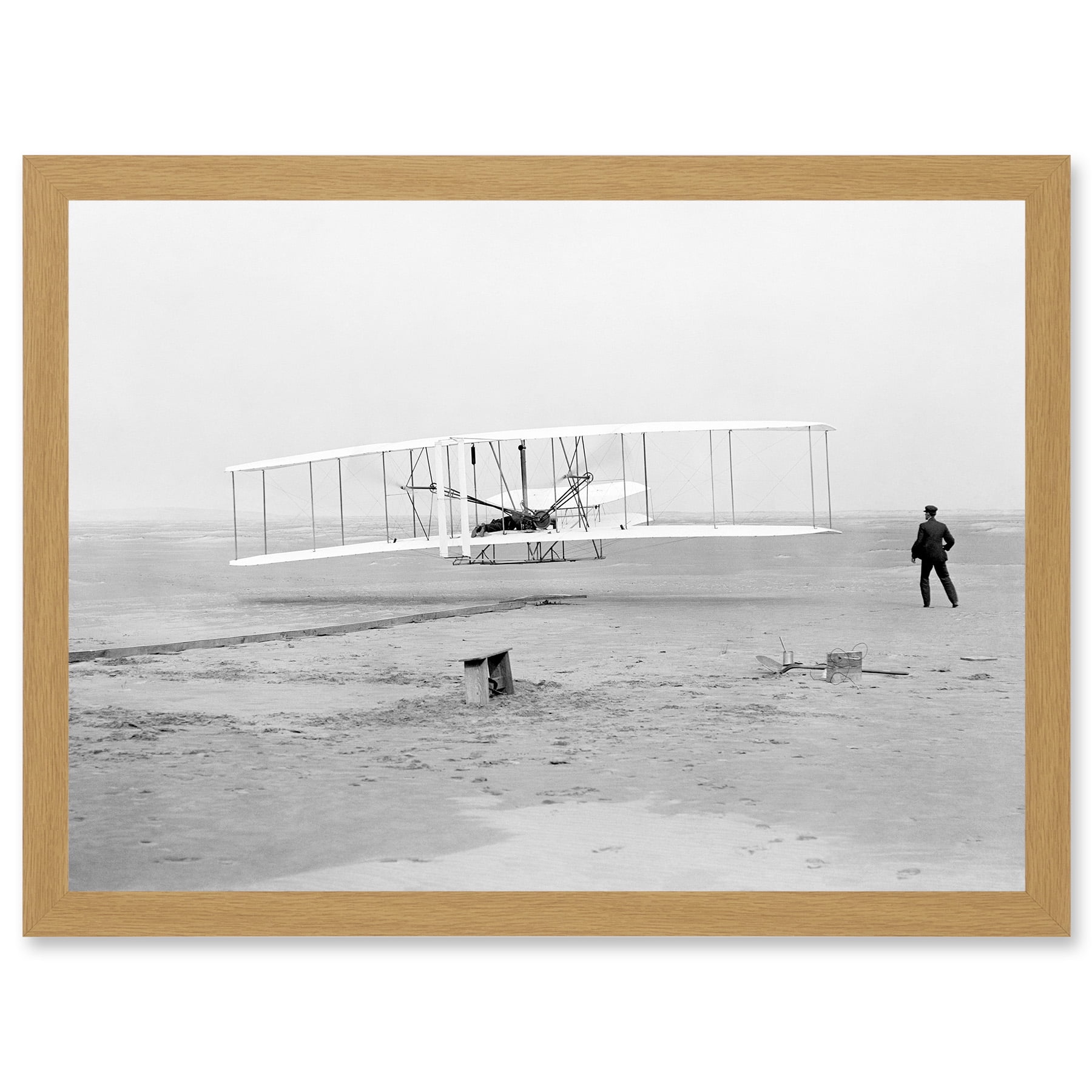 Daniels First Flight Wright Brothers 1903 Photo Aviation Artwork Framed ...