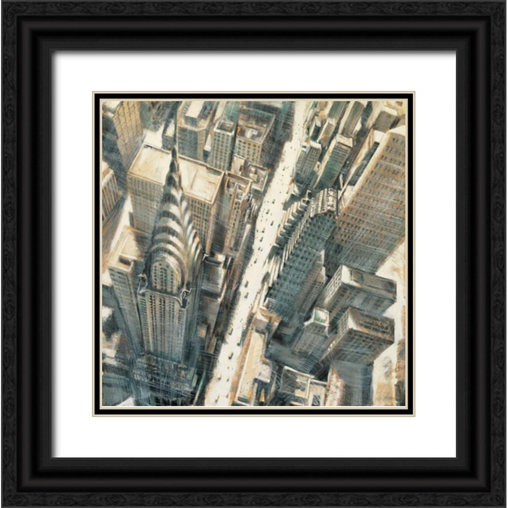 Daniels, Matthew 15x15 Black Ornate Wood Framed with Double Matting ...