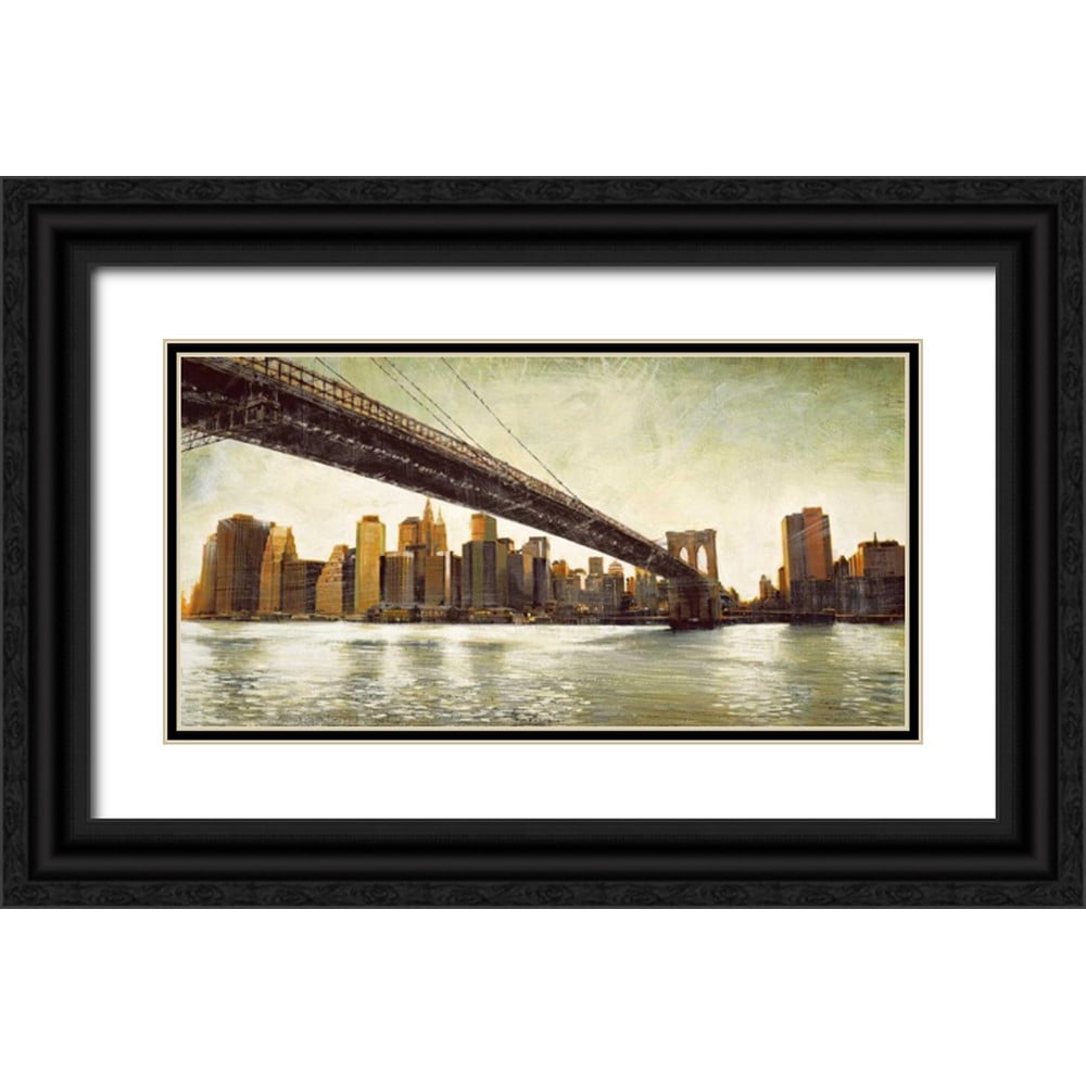 Daniels, Matthew 24x14 Black Ornate Wood Framed with Double Matting ...