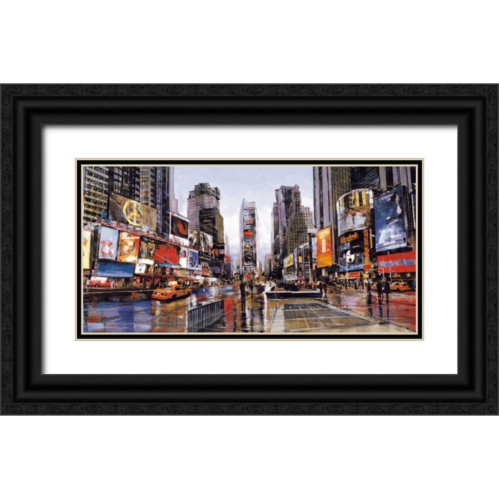 Daniels, Matthew 24x14 Black Ornate Wood Framed with Double Matting ...