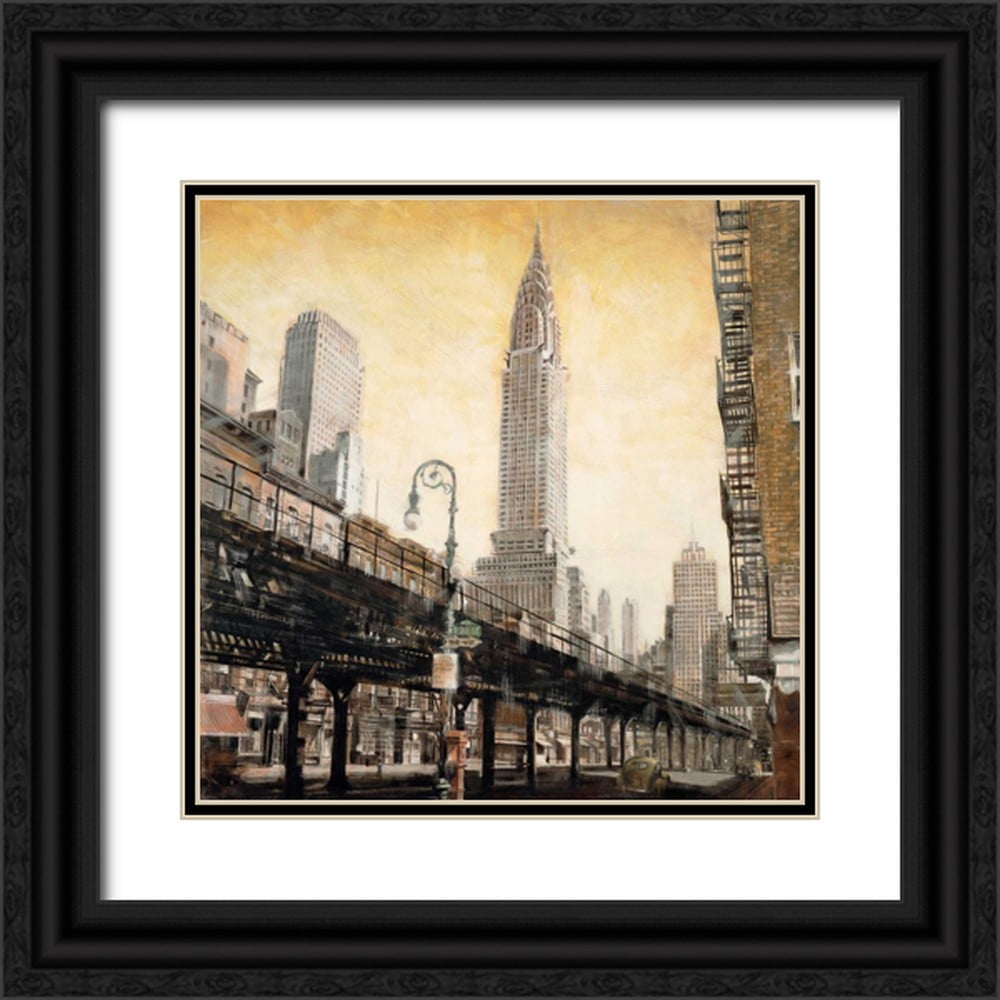 Daniels, Matthew 26x26 Black Ornate Wood Framed with Double Matting ...