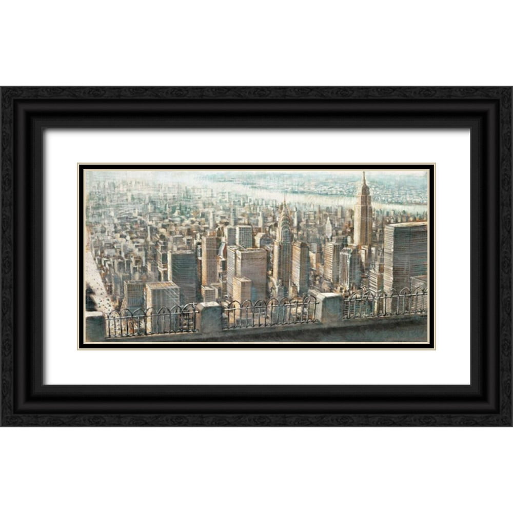 Daniels, Matthew 32x18 Black Ornate Wood Framed with Double Matting ...